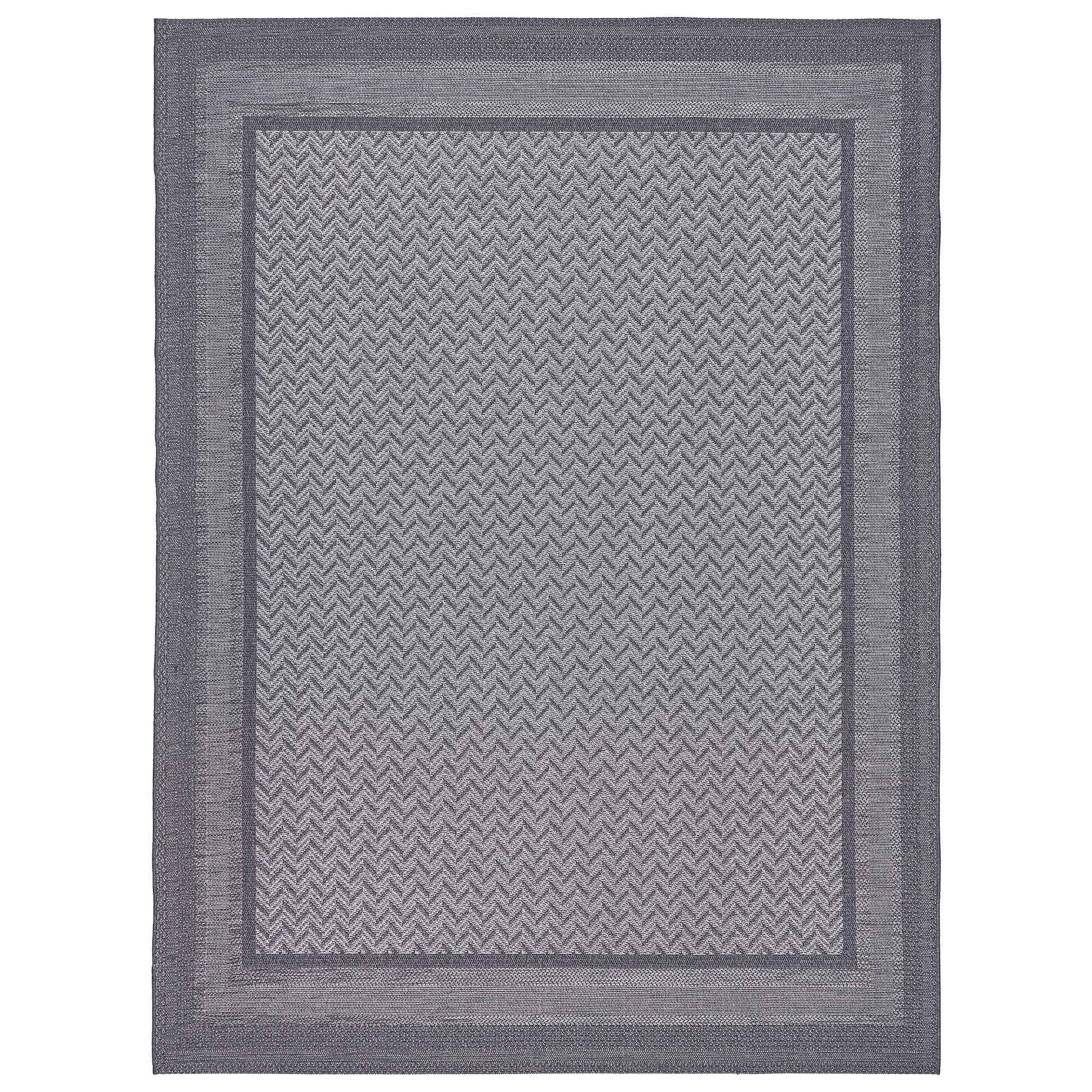 Laguna Indoor/Outdoor Area Rug, Daria Silver Iron, 5'3” x 7' | Costco
