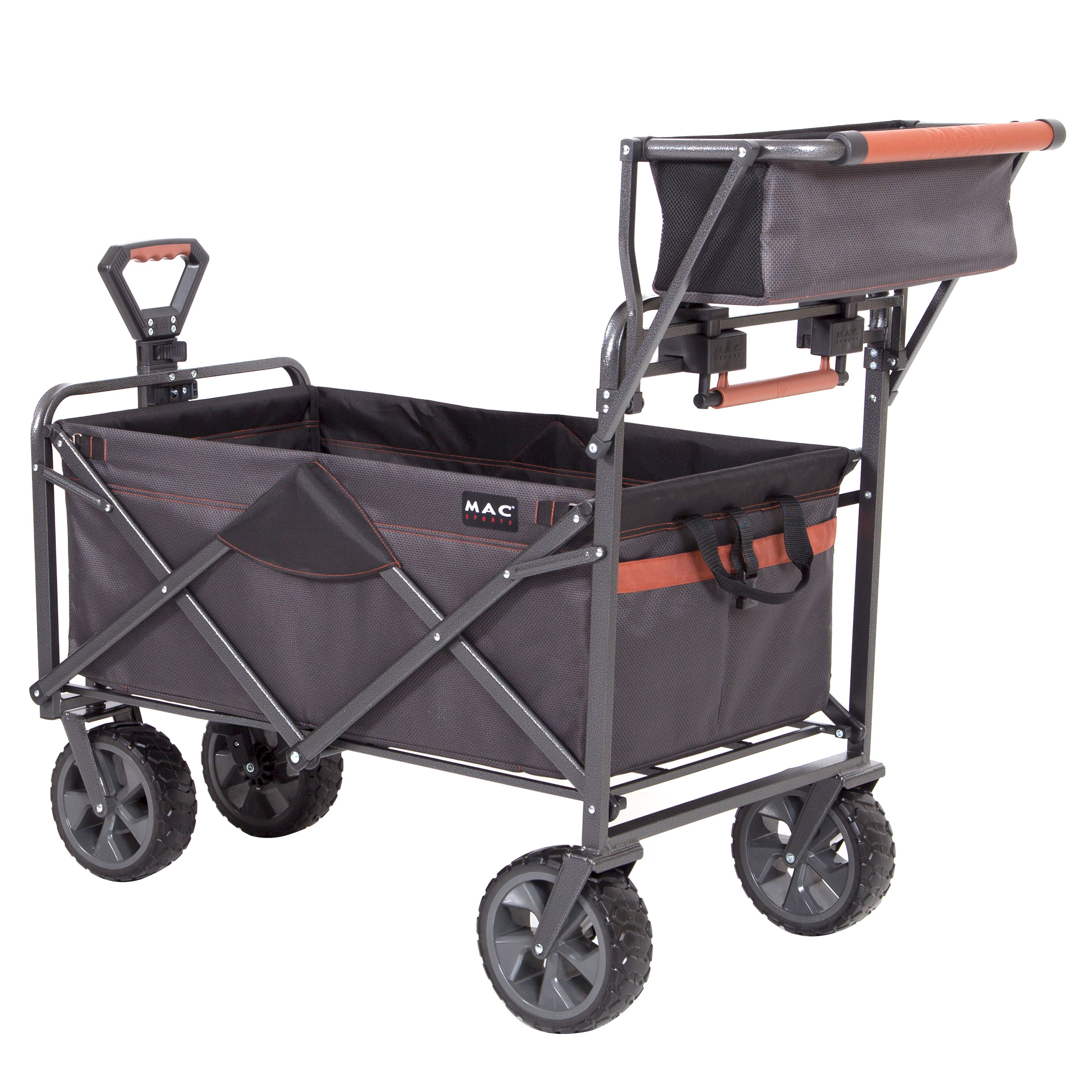 Mac Sports Deluxe Push Pull Folding Wagon with Brakes | Costco