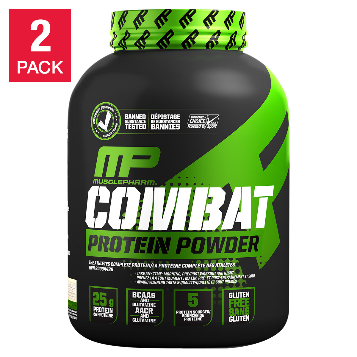 MusclePharm® Combat Protein® Powder, 2-pack | Costco