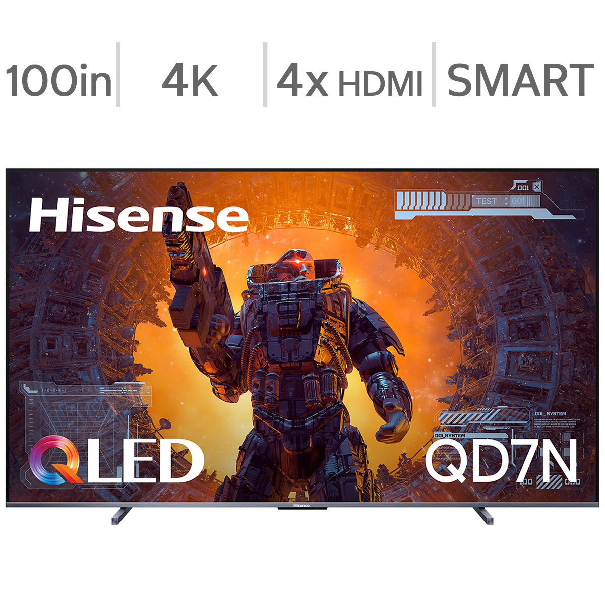 Hisense 100" Class - QD7N Series - 4K UHD QLED TV | Costco