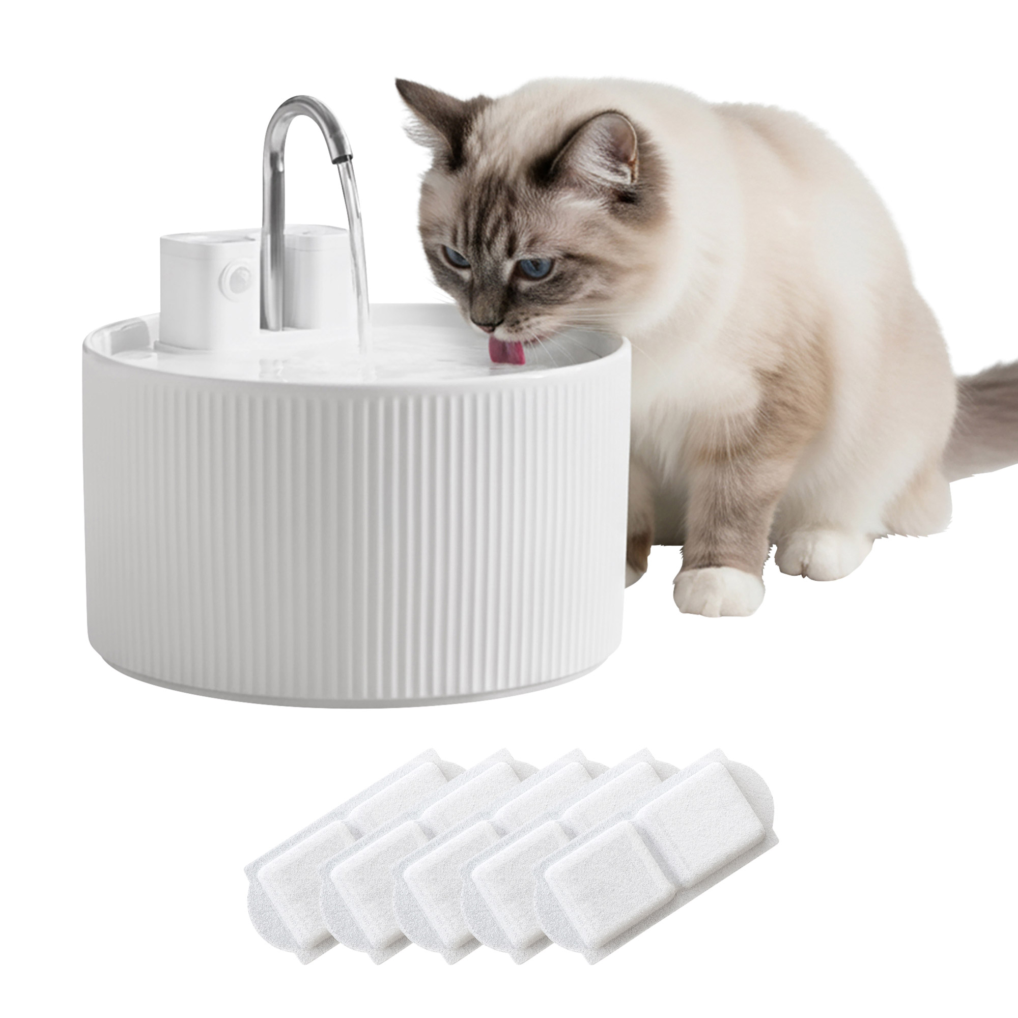 PawsPik Cordless Ceramic Faucet-Style Pet Water Fountain, Bundle | Costco