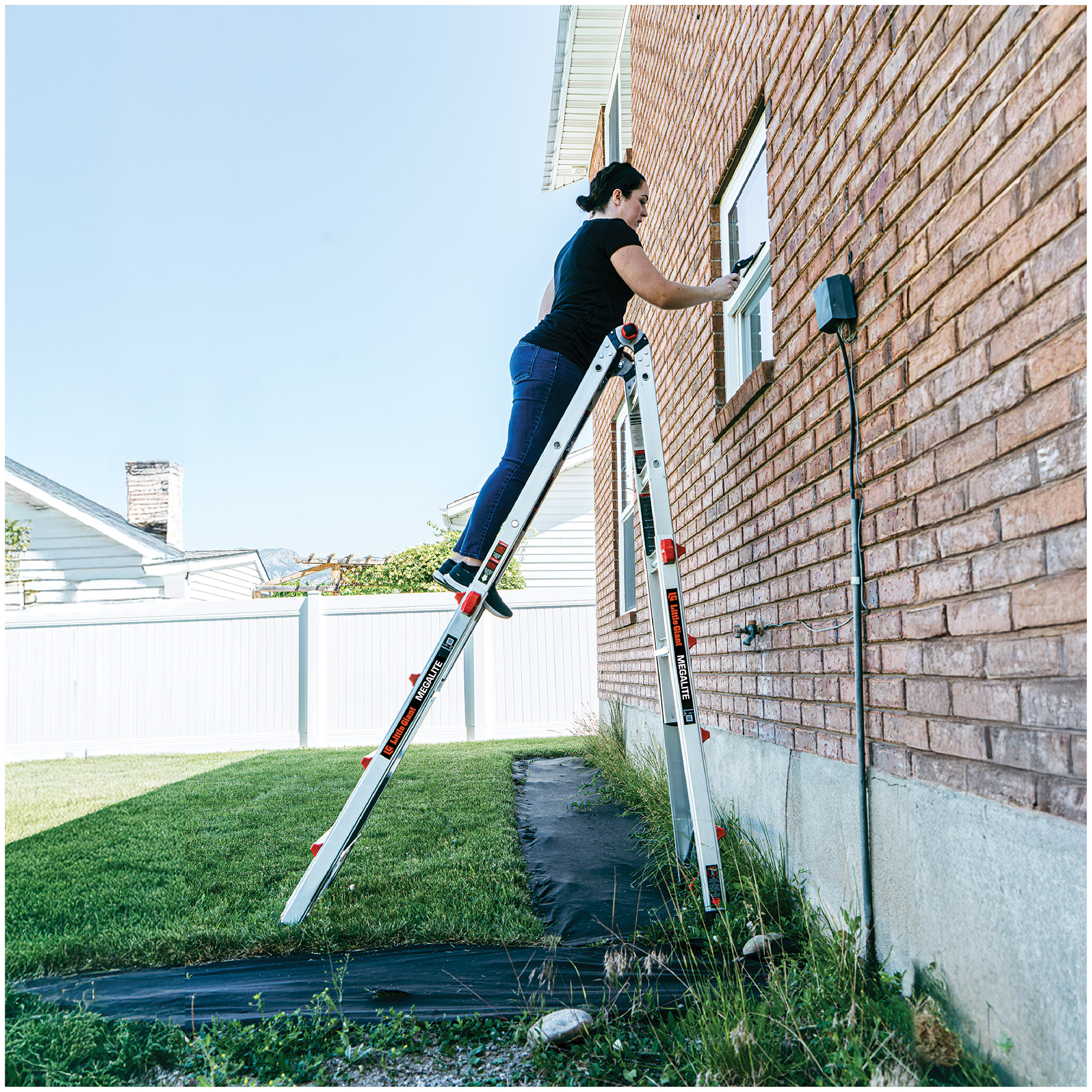 Little Giant Ladders Megalite M18 Telescoping Multi-position Ladder ...