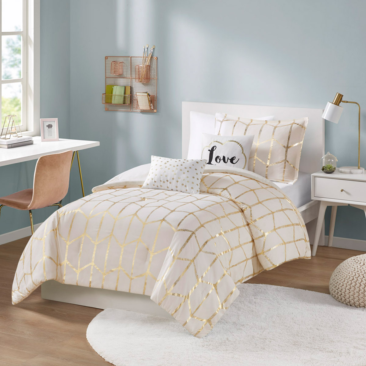 Raina - Twin Comforter Set, 4-piece | Costco