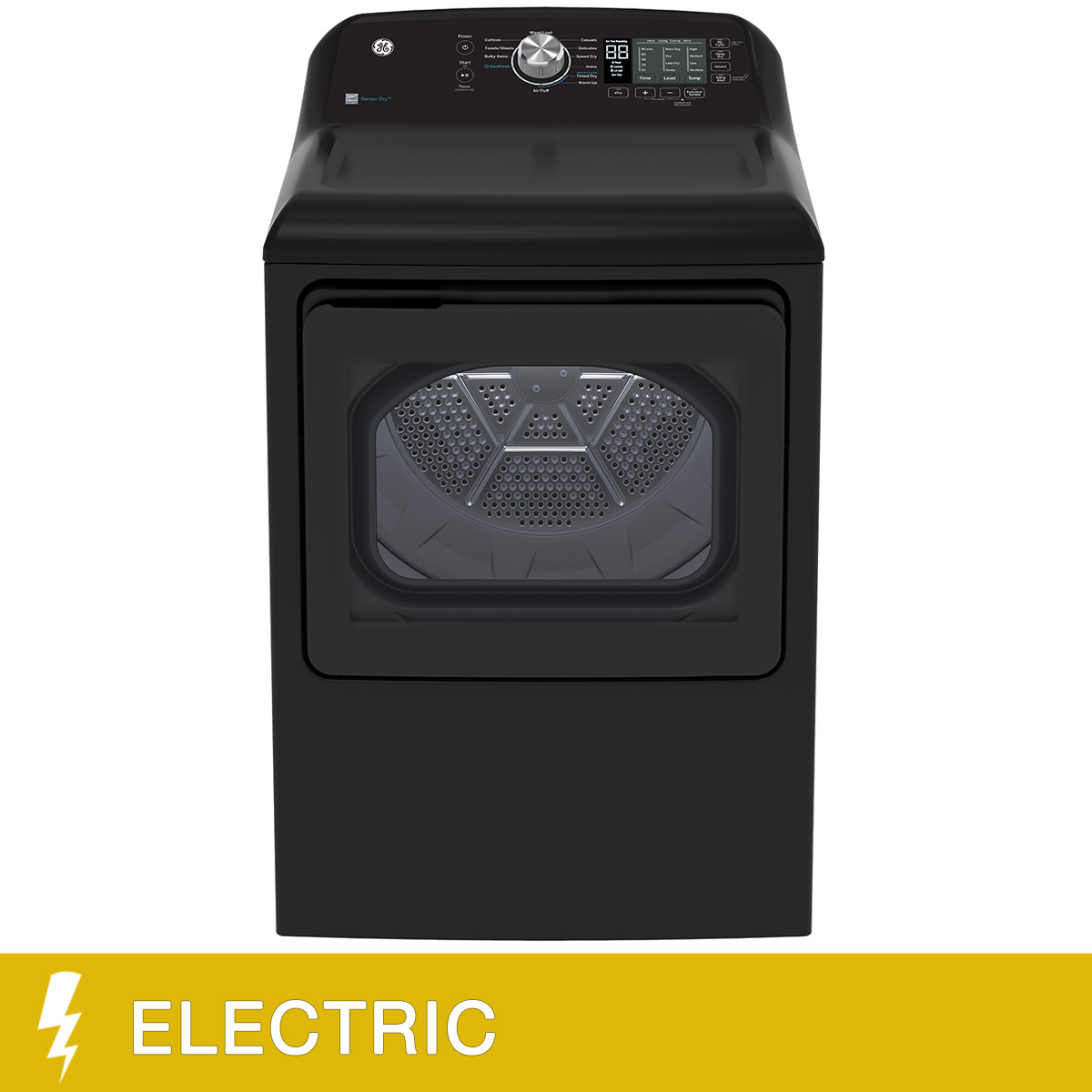 GE 7.4 cu ft. Diamond Grey Top Load Electric Dryer with SaniFresh | Costco