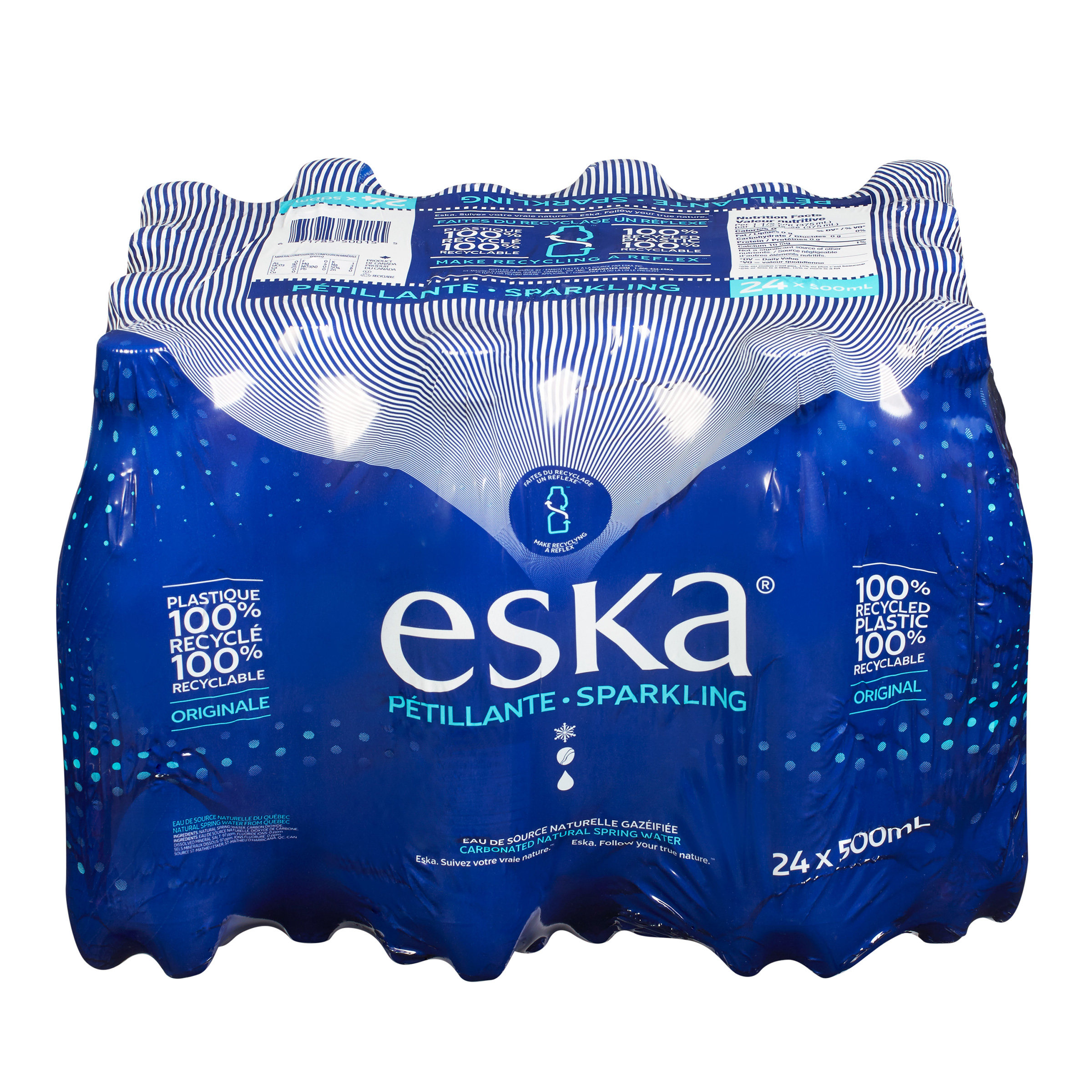 Eska - Eau de source gazéifiée 500 mL paquet de 24 | Costco