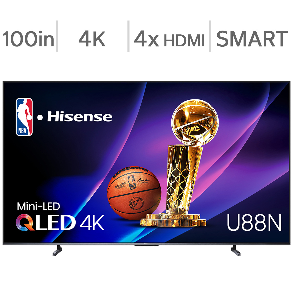 Hisense 100" Class - U88N Series - 4K QLED Mini LED Pro TV | Costco
