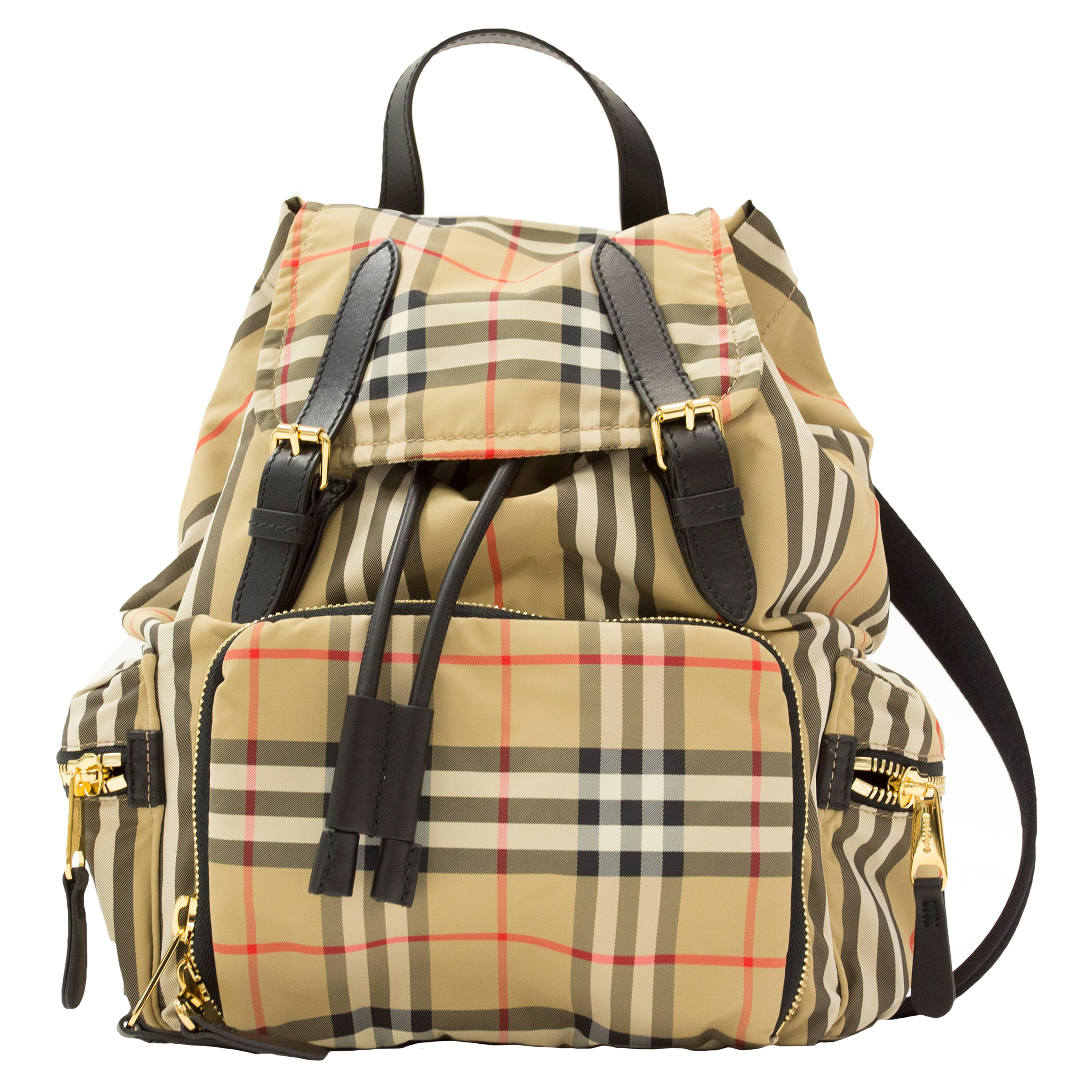 Burberry Small Backpack, Vintage Check Antique Yellow (Beige) | Costco