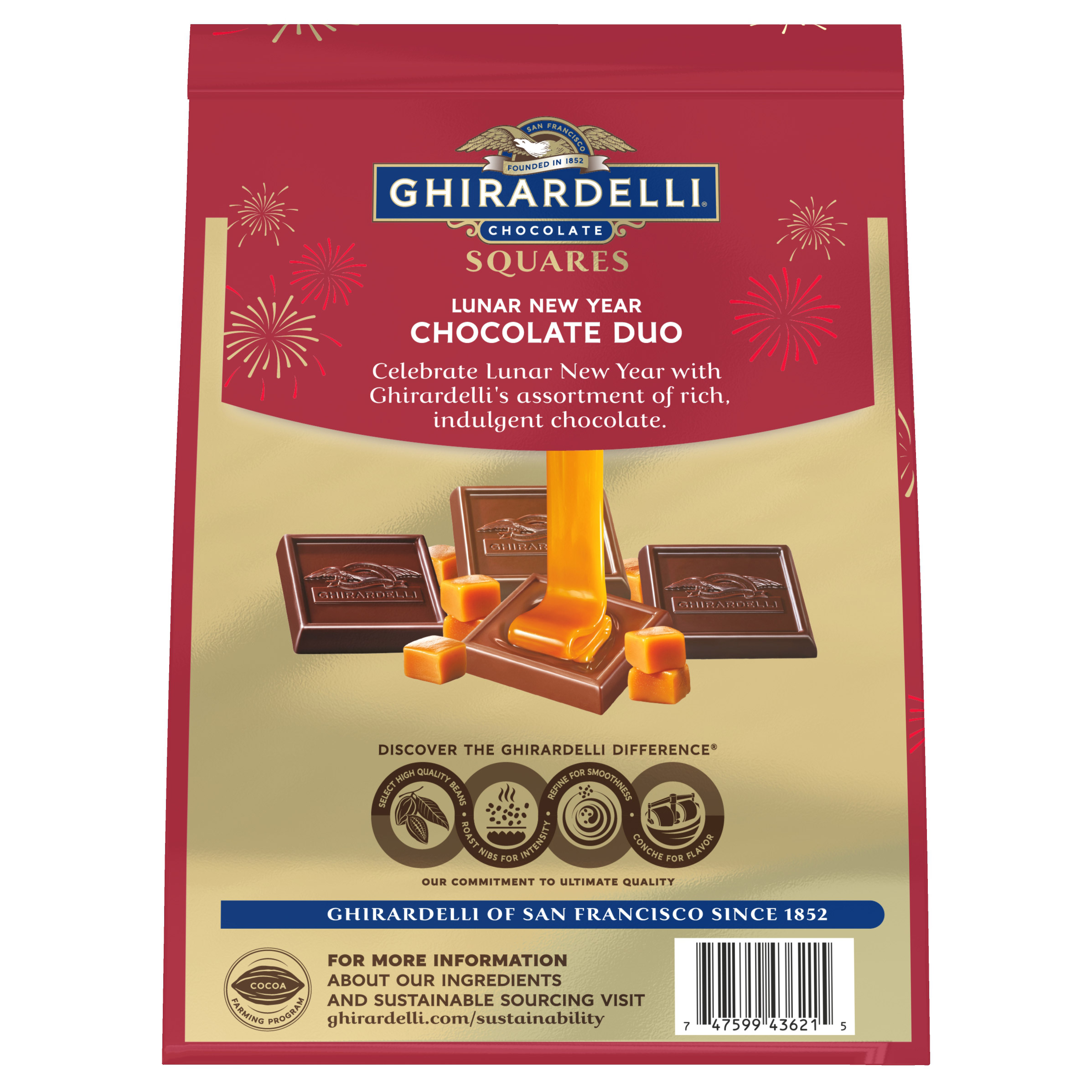 Ghirardelli Lunar New Year Chocolate Duo Squares, 18.1 oz | Costco