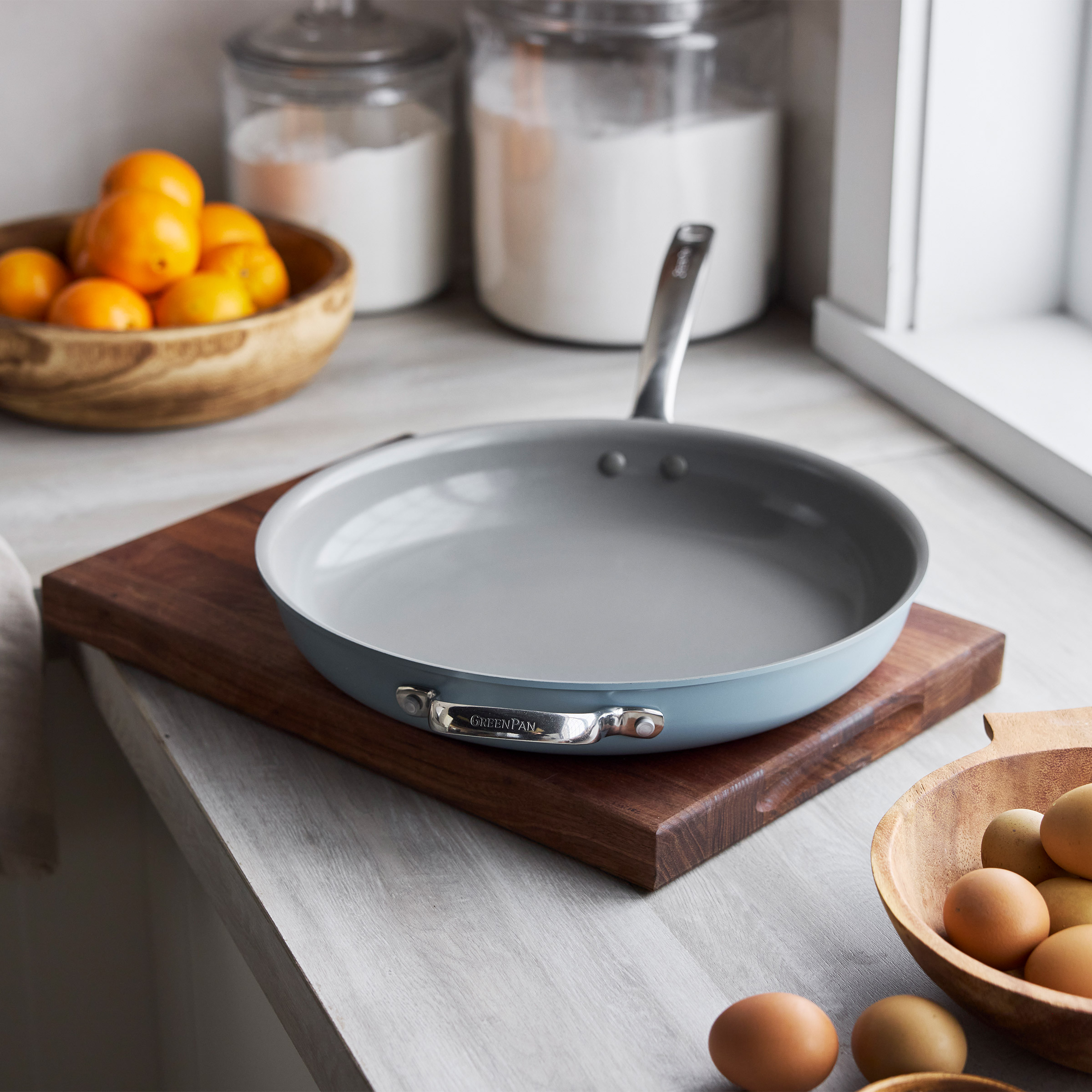 GreenPan The Big Fry 14” Pan with Helper Handle | Costco
