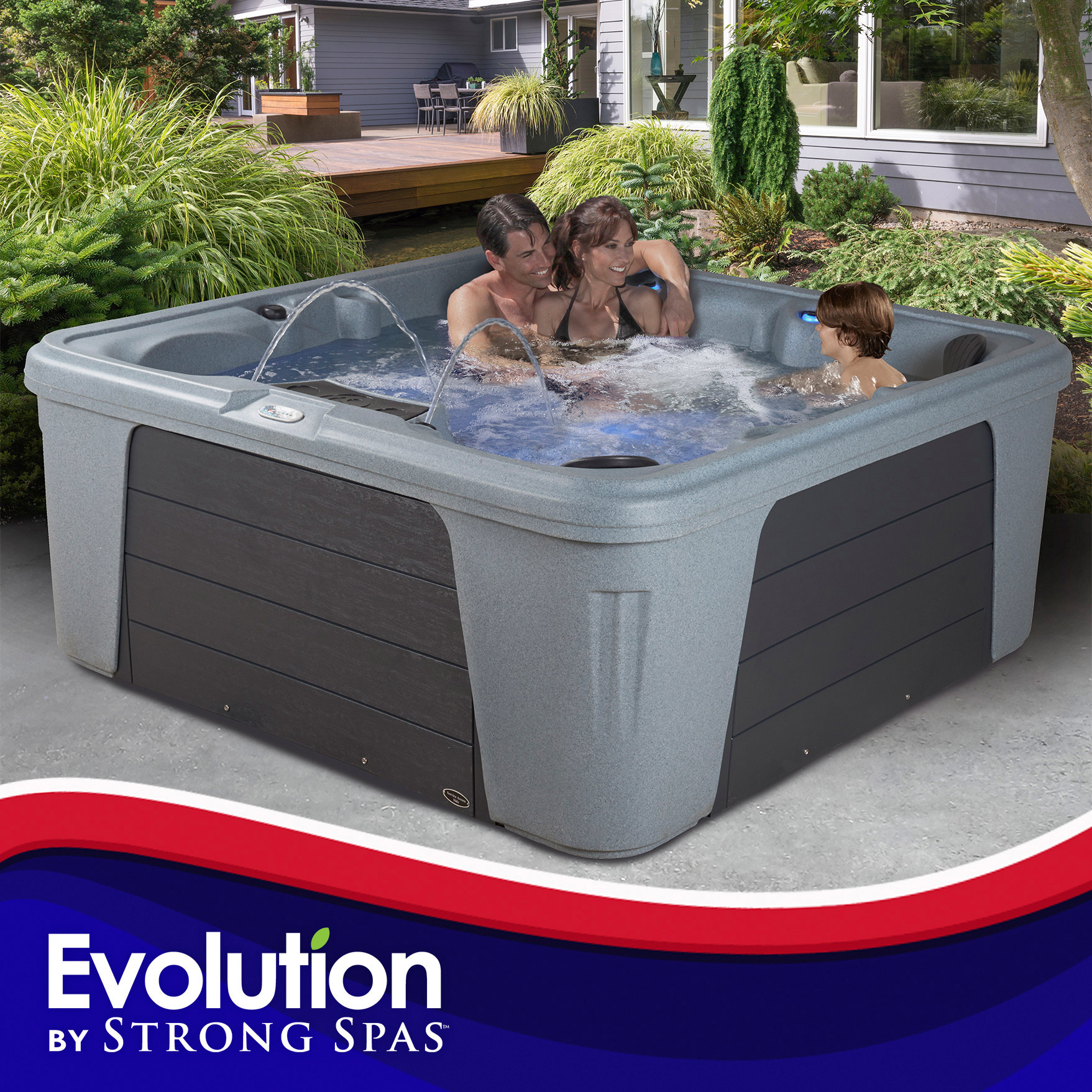 Evolution Spas West Port 40-jet, 5 or 7-person Rotomolded Spa | Costco