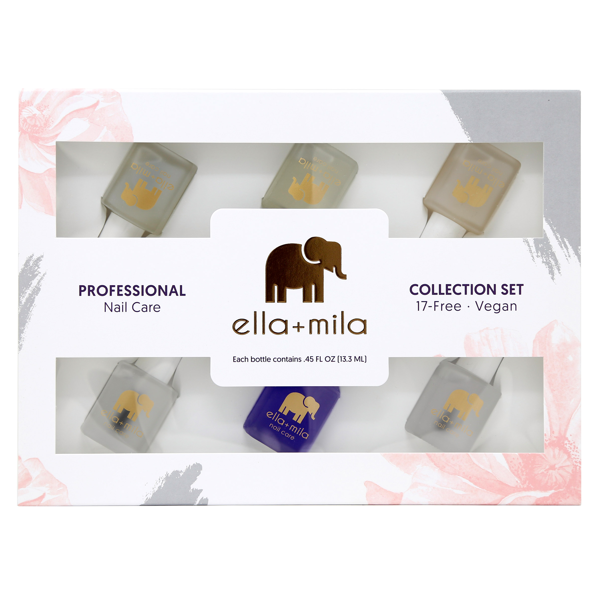 ella + mila Nail Care Essentials, 6-piece Set, 0.45 fl oz Each | Costco
