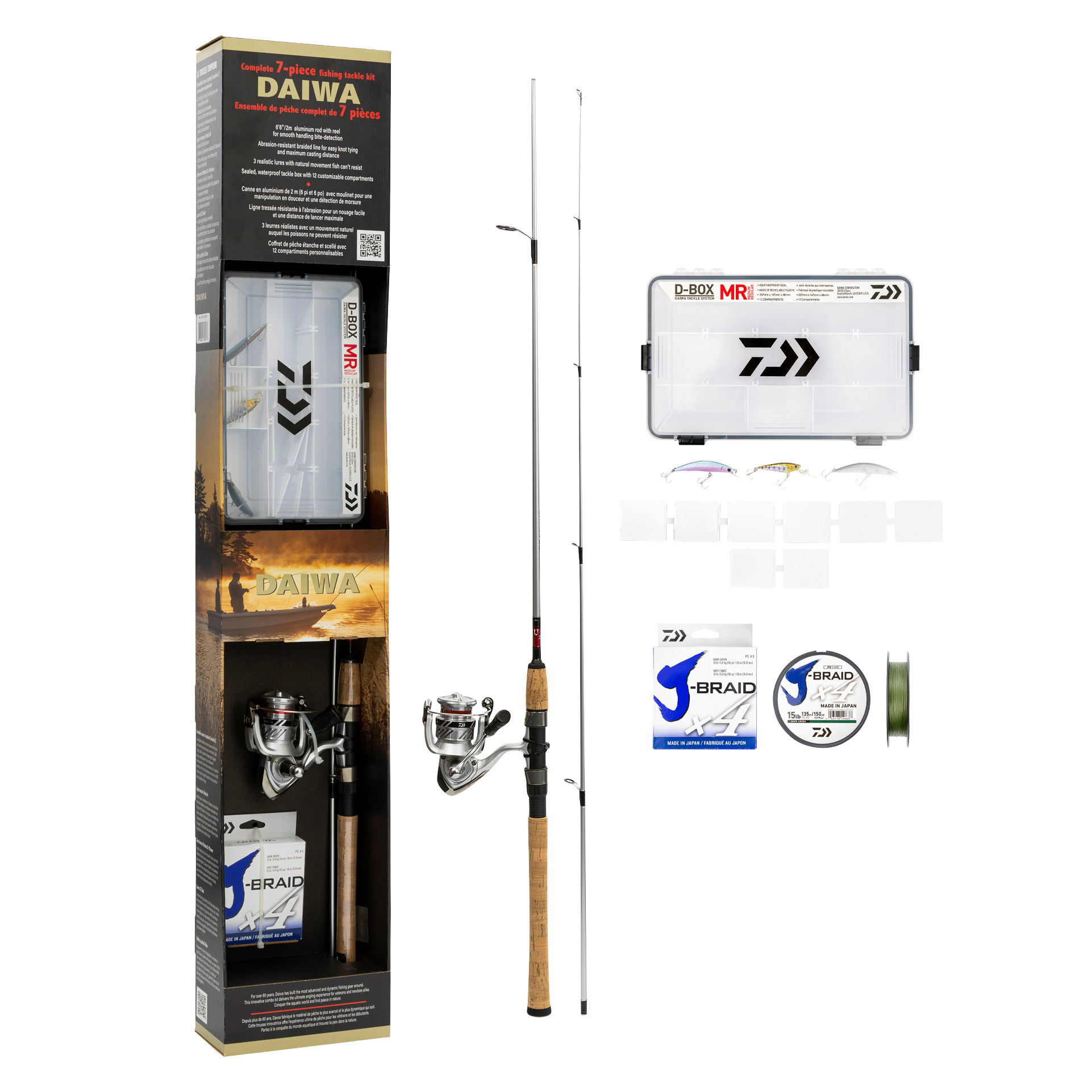 Daiwa Fishing Rod with Reel and Tackle Box | Costco
