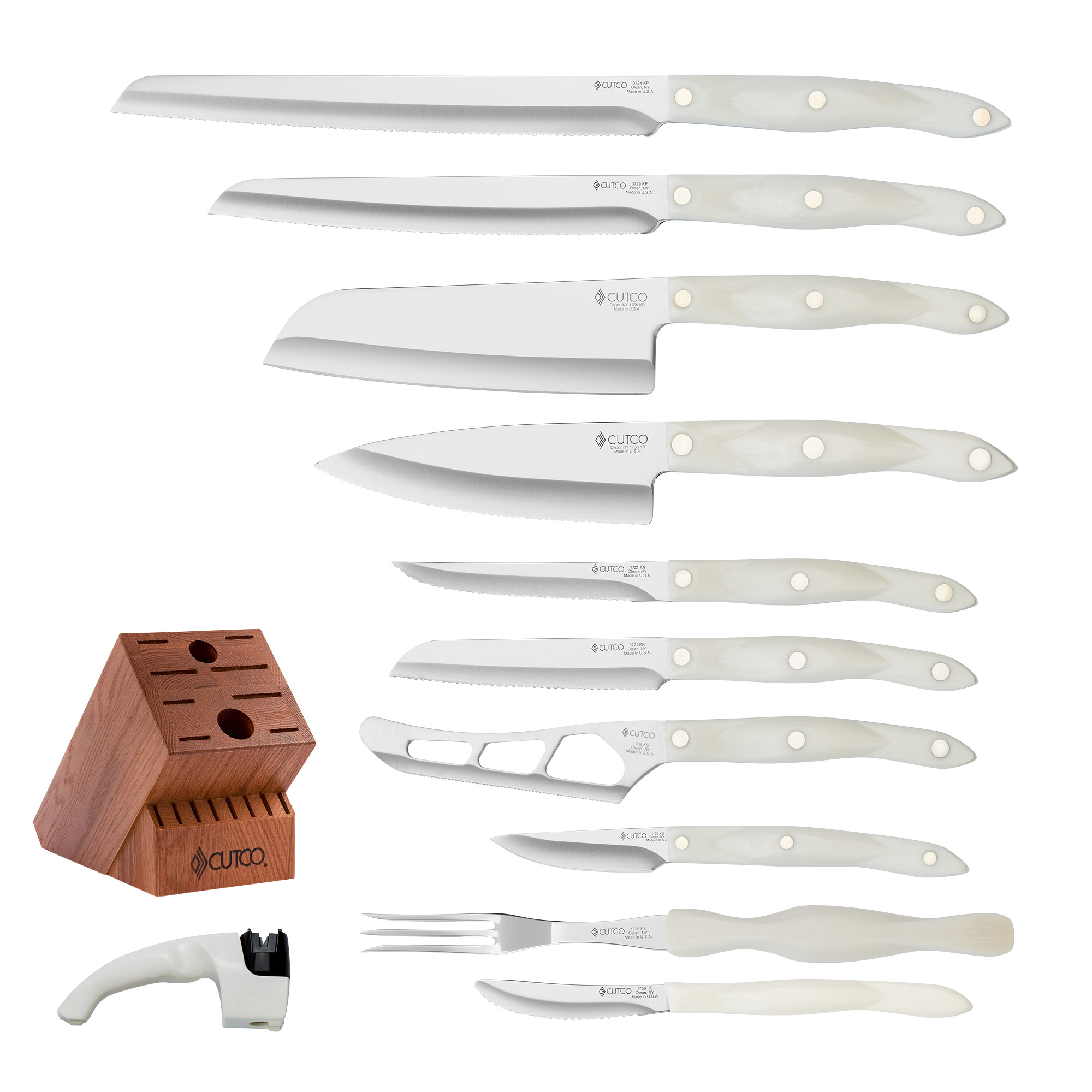 BTW Cutco 19-piece Kitchen Knife Set, Pearl - Special Order | Costco
