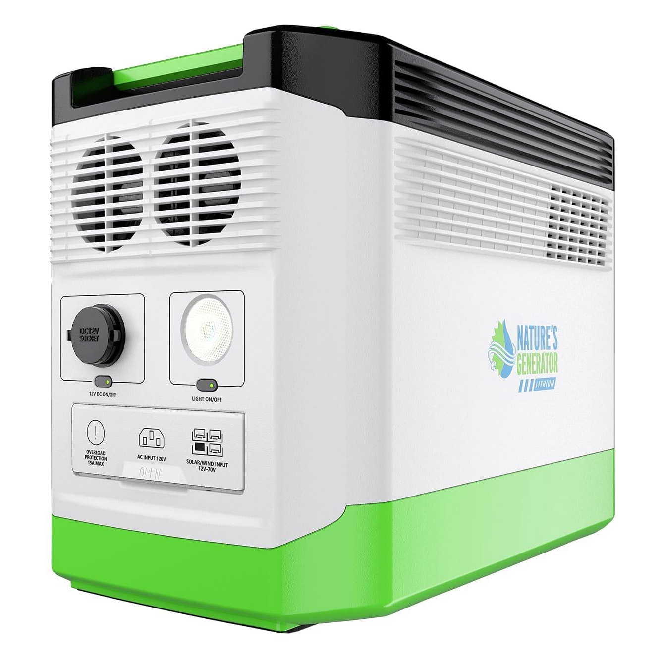 Nature’s Generator Lithium 1800 Solar Generator with 200W Folding Solar ...