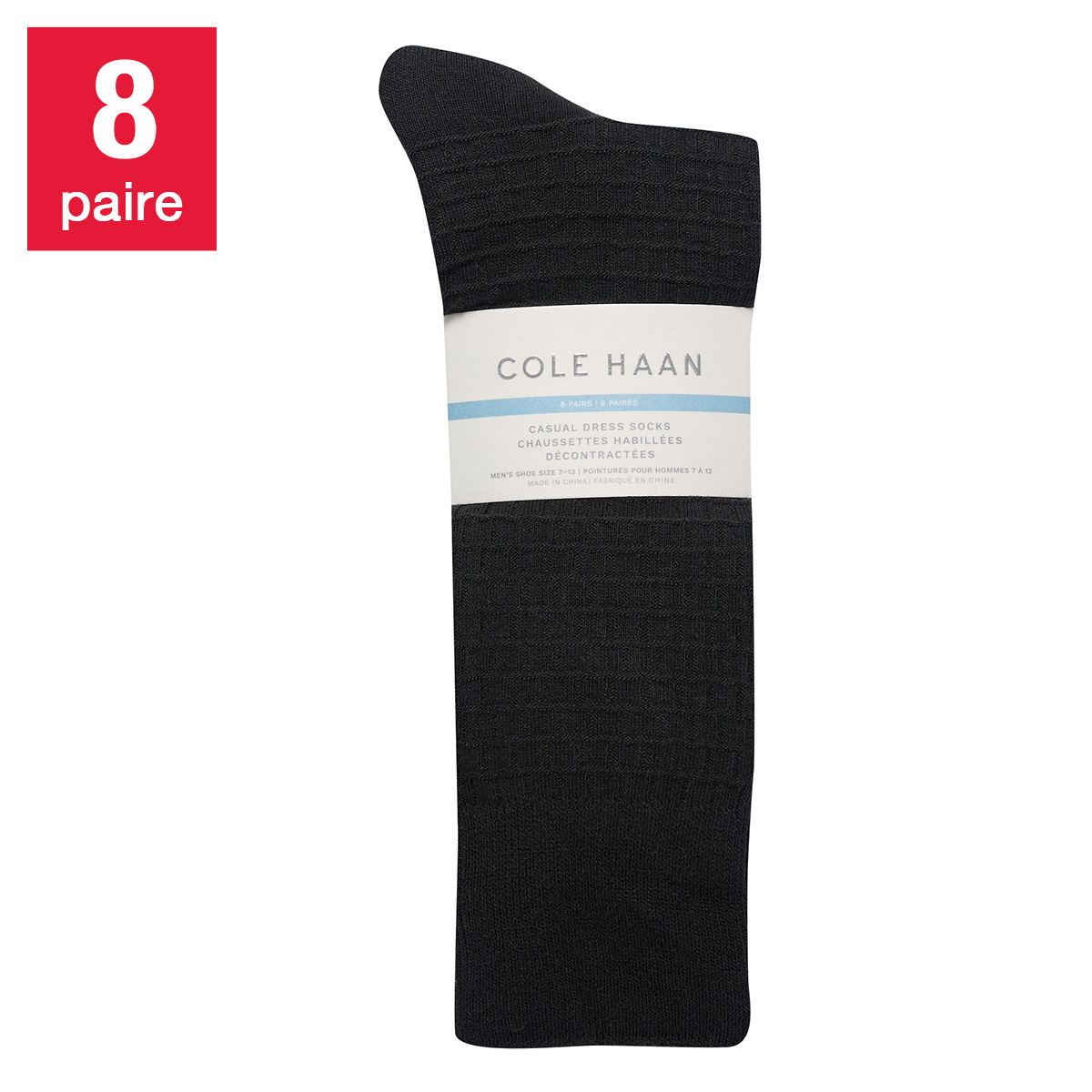 Cole Haan Men’s Casual Dress Crew Sock, 8-pair | Costco