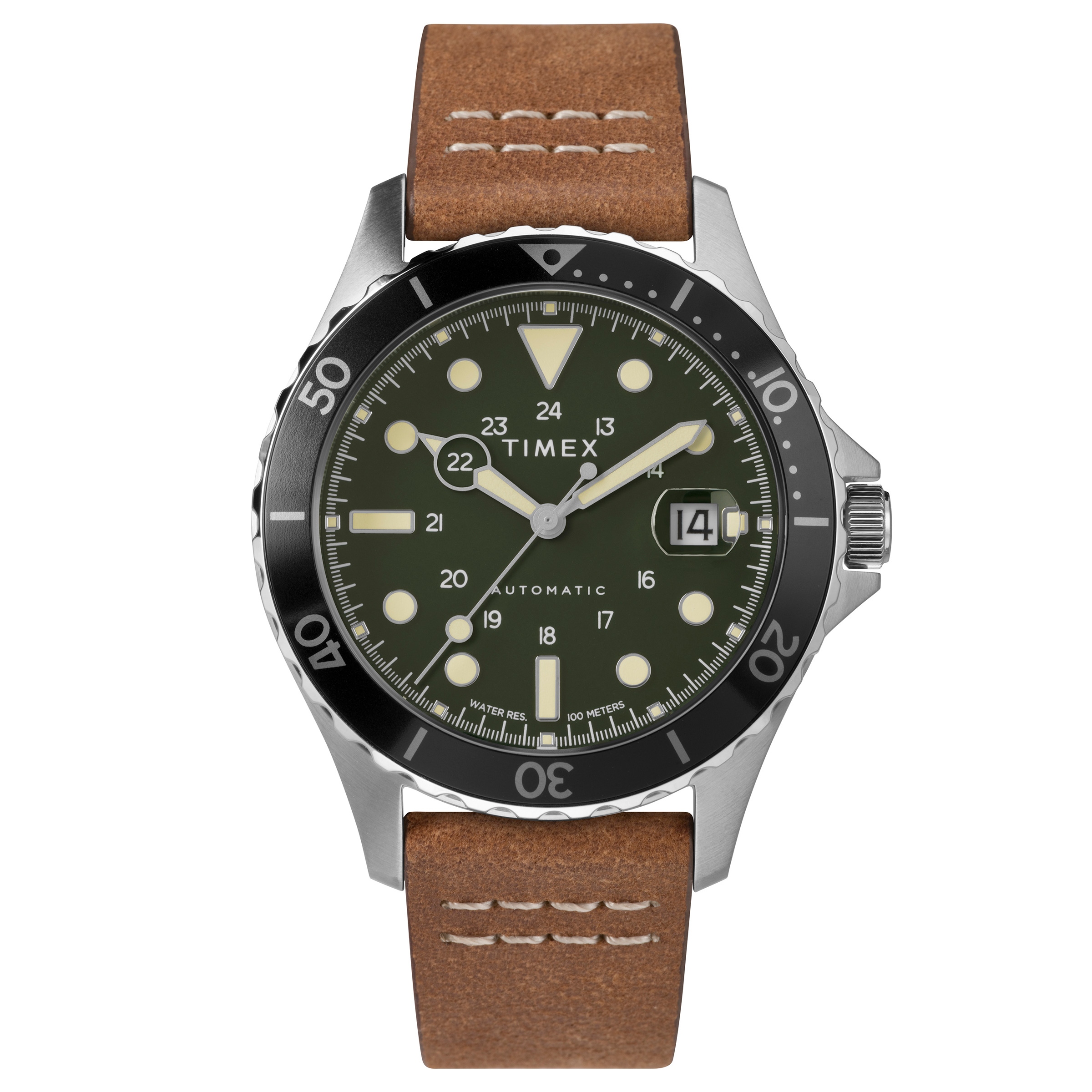 Timex Navi XL Automatic Green Dial Men's Watch | Costco