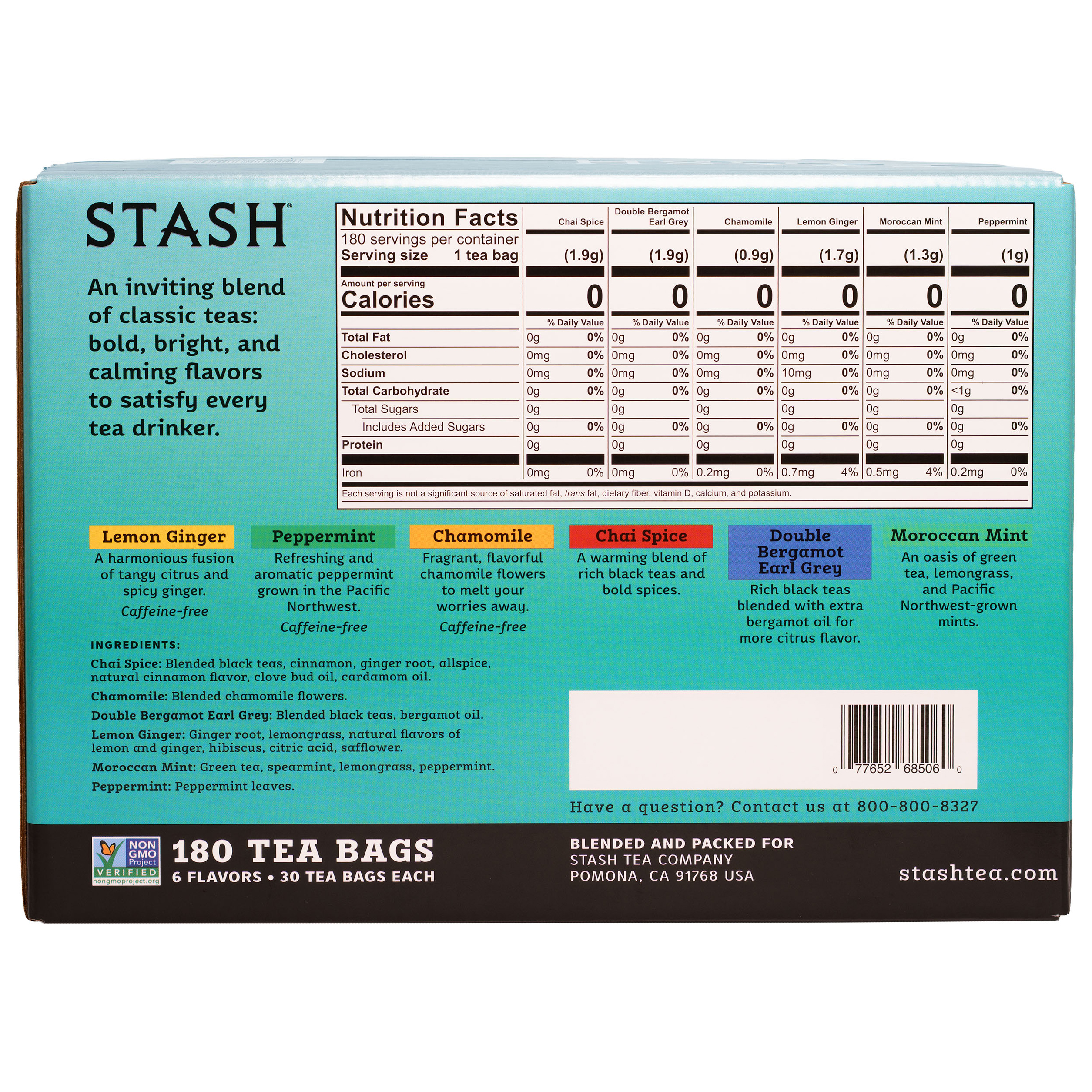 Stash Tea Essentials, Variety Pack, 180-count | Costco