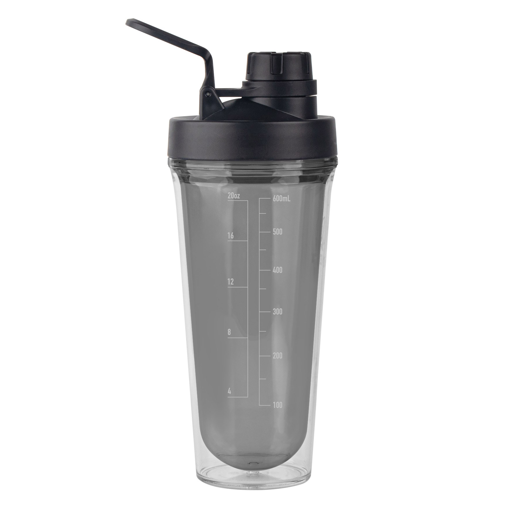 ThermoFlask 24 oz. Protein Powder Shaker Bottle 2-pack, Pitch Black ...