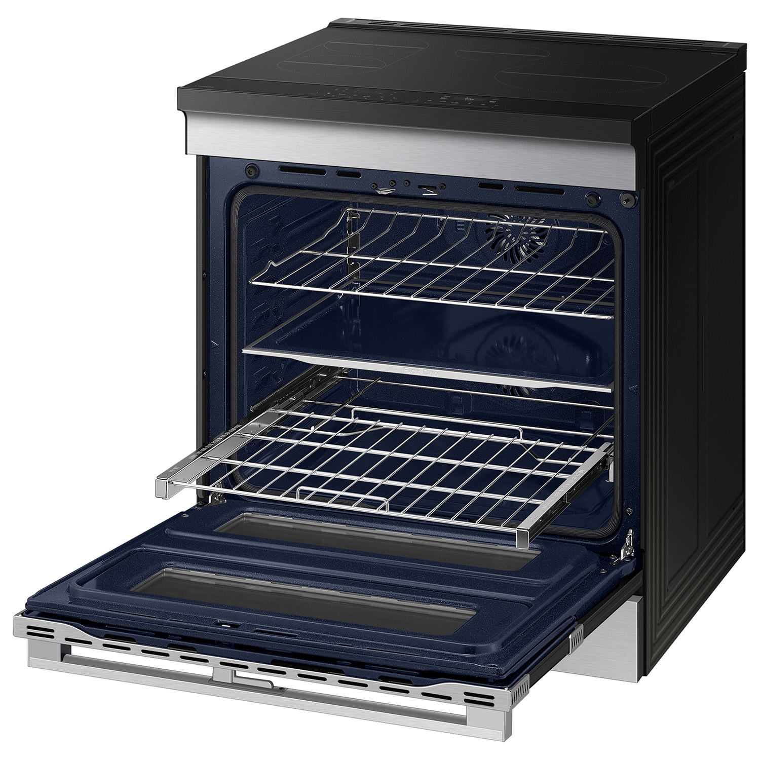 Samsung Bespoke 30" 6.3 cu. ft. 4 Burner Slide-In Double Oven INDUCTION ...