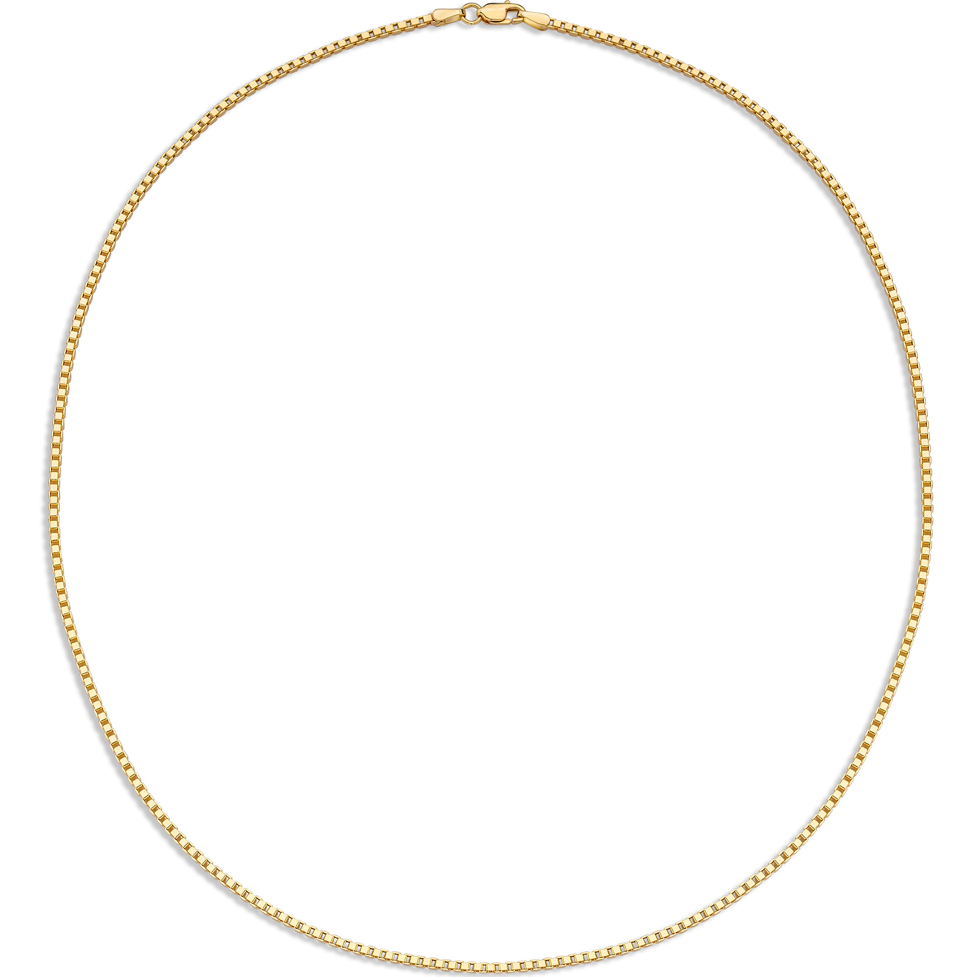 Rolo Box Chain Necklace in Yellow Gold | Costco