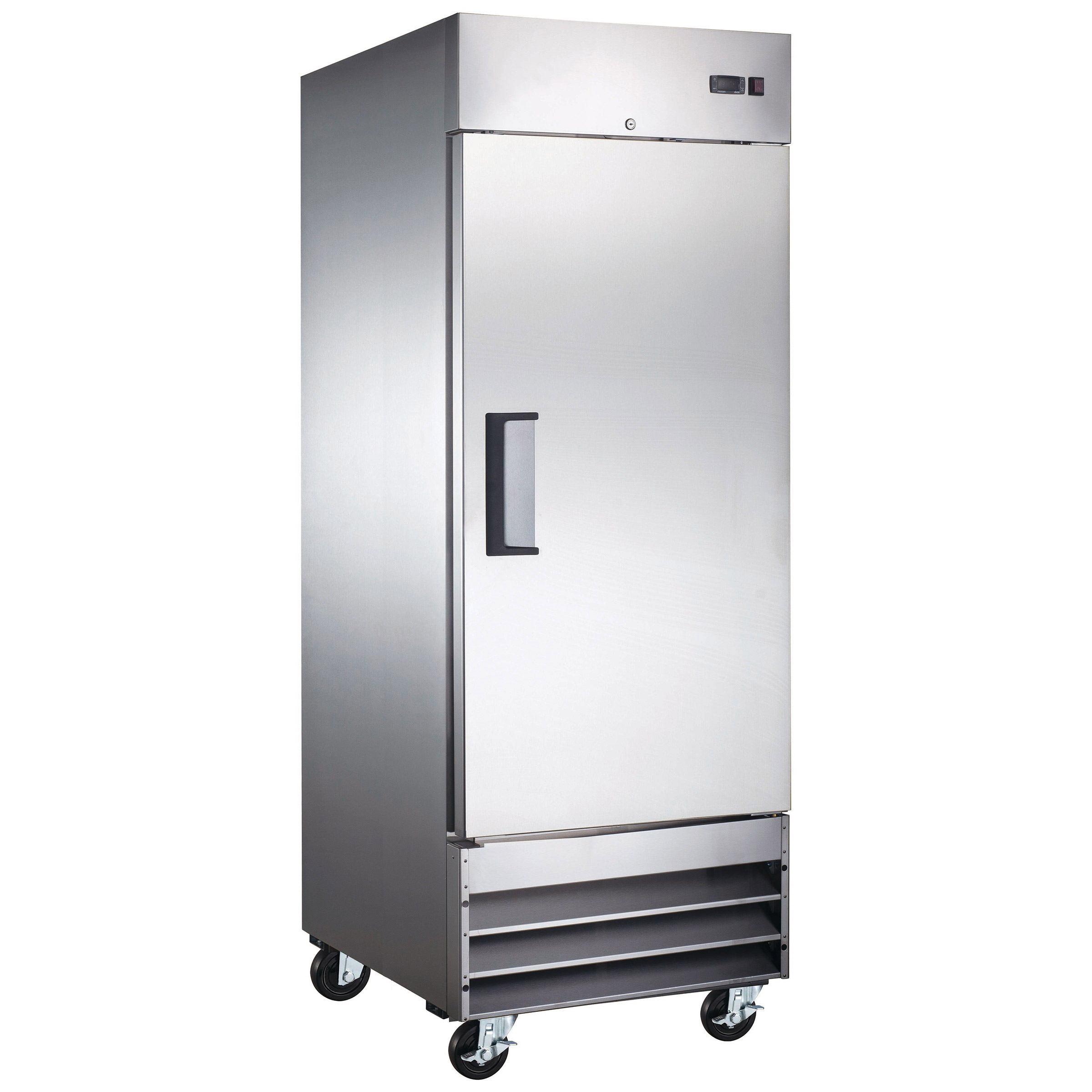 Eurodib 29 in. 23 cu ft. Stainless Steel Commercial Solid Door Freezer ...