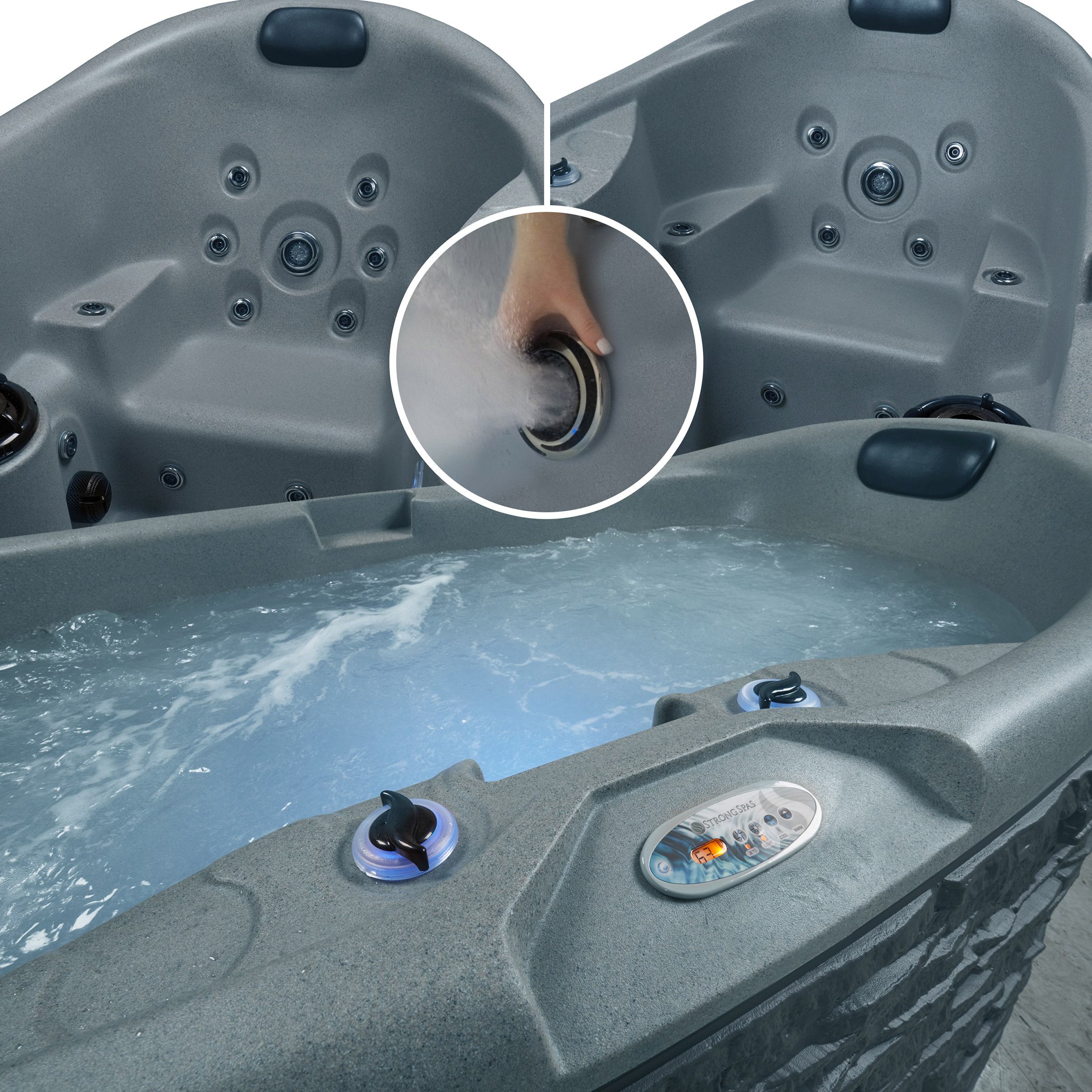 Evolution by Strong Spas Refresh 22-jet, 2-person Rotomolded Spa, Plug ...