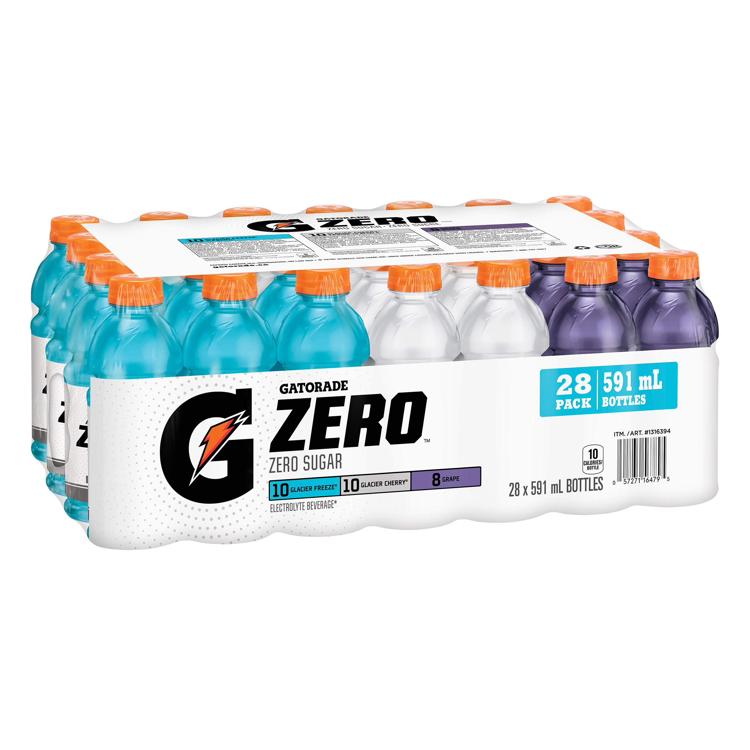 Gatorade Zero Variety Pack 591 mL, 28-pack | Costco