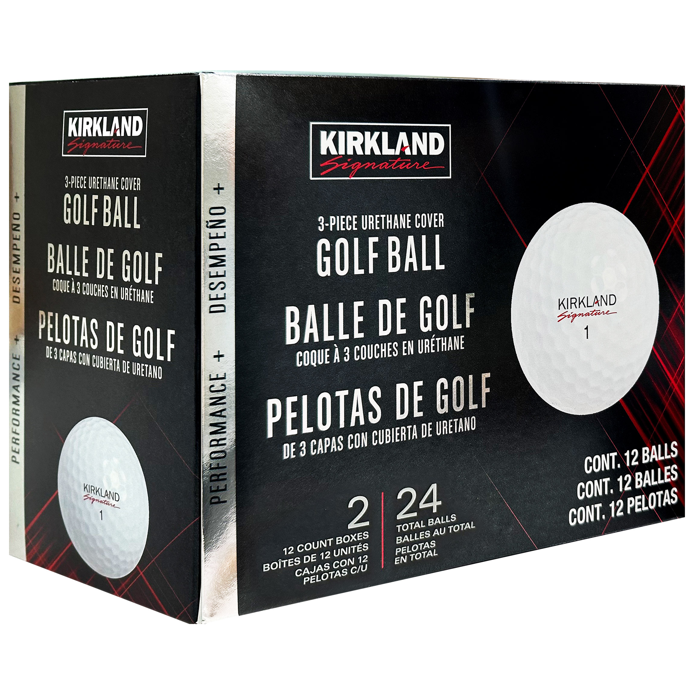 Kirkland Signature 3-piece V3.0 Golf Ball, 24-count | Costco