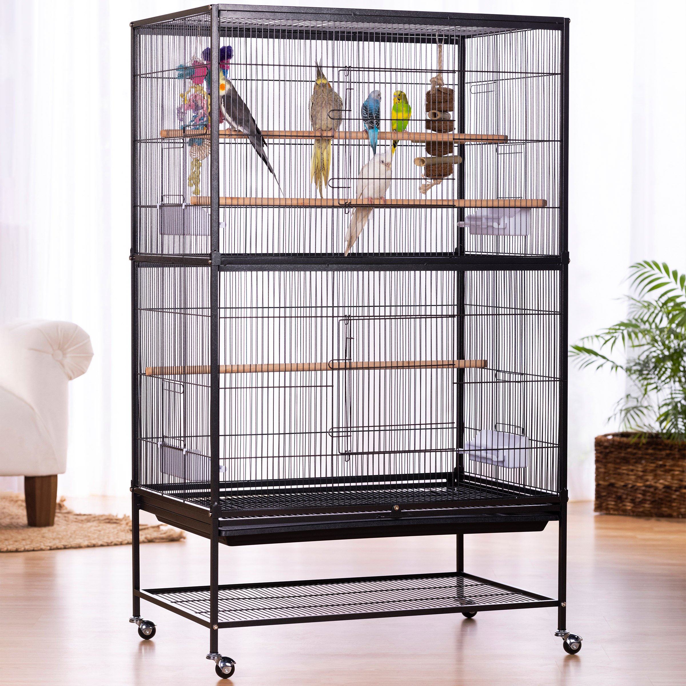 Prevue Pet Products Flight Bird Cage with Good Night Cage Cover | Costco