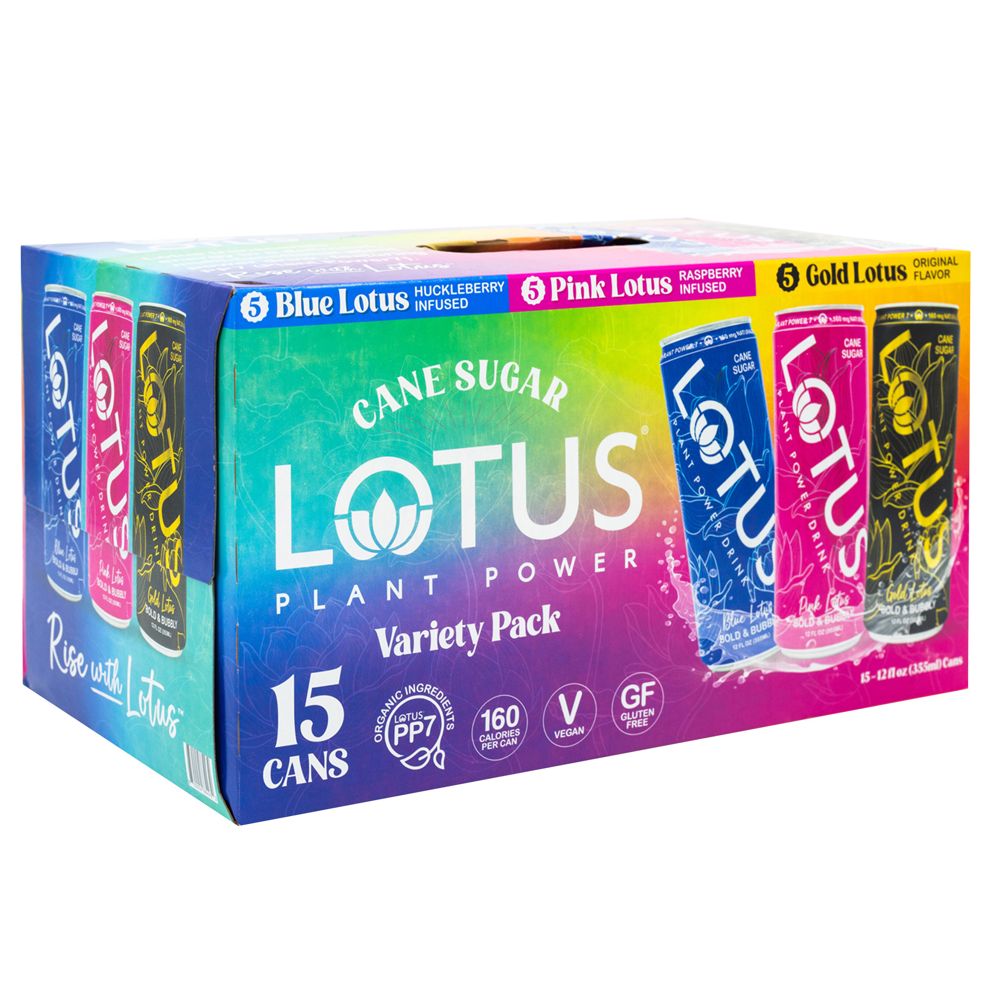 Lotus Energy Drink, Variety Pack, 12 fl oz, 15-count | Costco