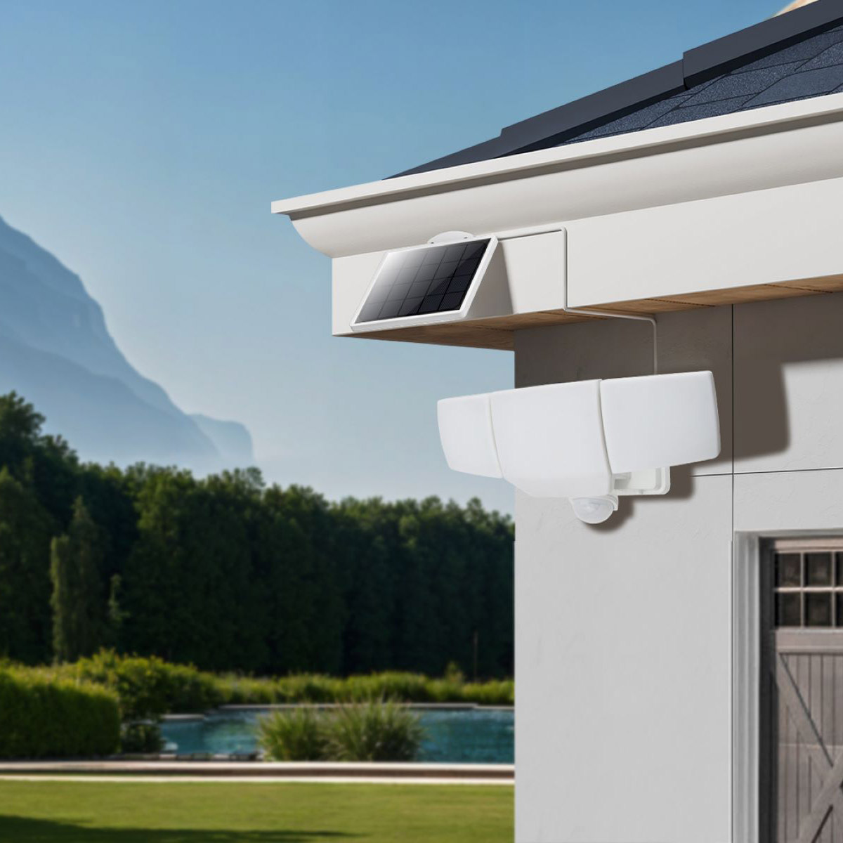 Lutec Motion Activated Solar Security LED Light | Costco