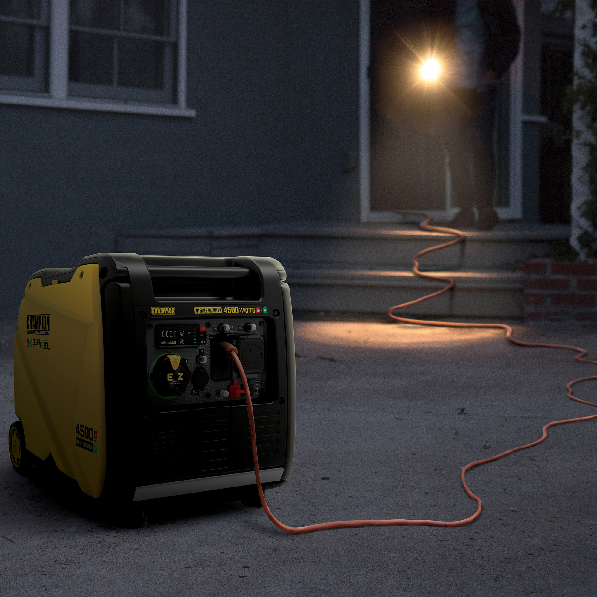 Champion 4500 Watt DUAL FUEL Inverter Generator w/Electric Start (CSA ...