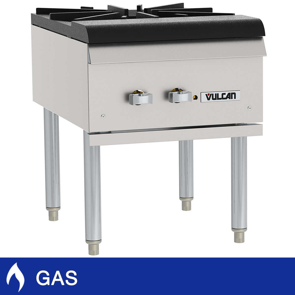 Vulcan 18 in. Commercial Natural Gas Stock Pot Range 110,000 BTU | Costco