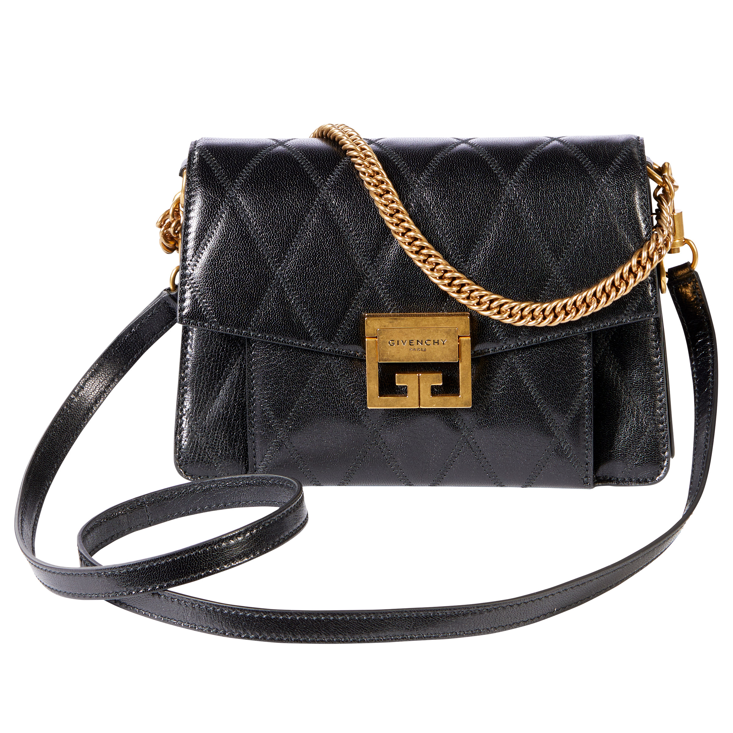 Givenchy GV3 Sm Quilted Shoulder Bag, Black | Costco