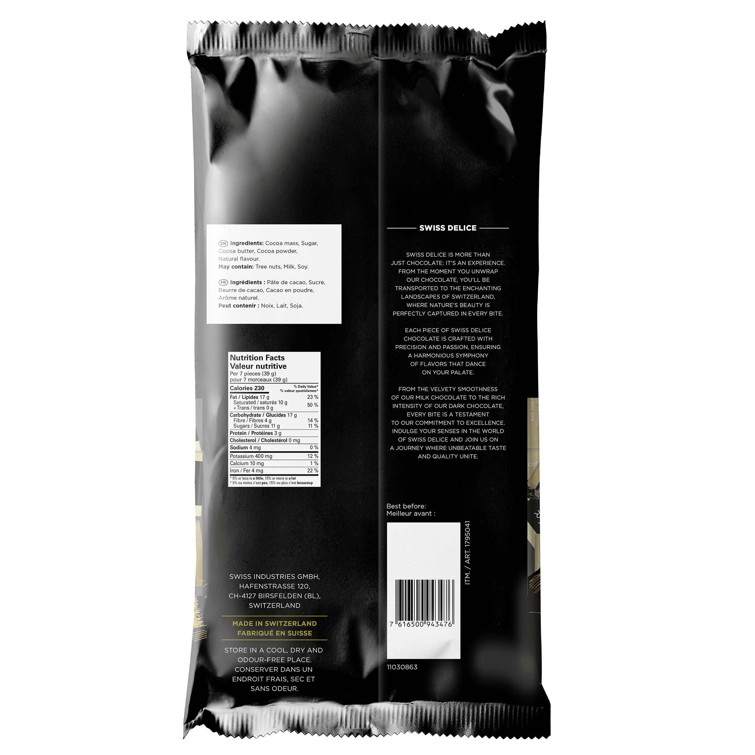 Swiss Delice Petits Suisses Dark 72% Chocolate, 1.5 kg | Costco