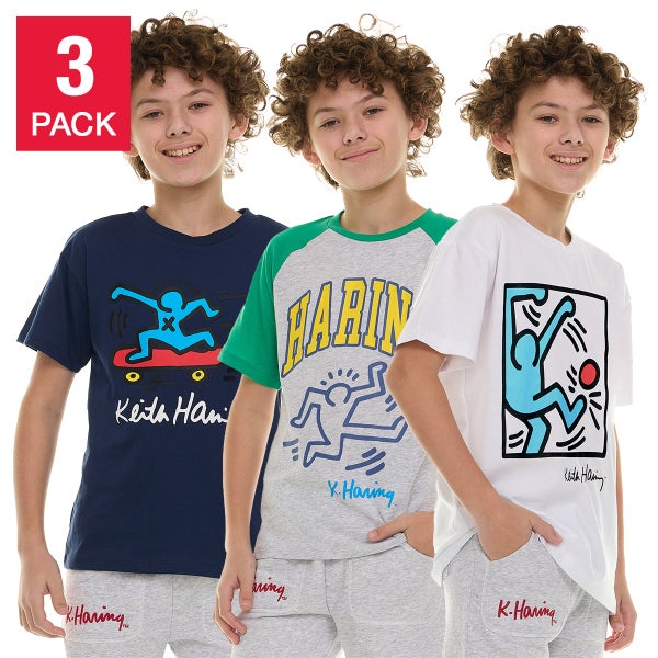 Keith Haring Youth 3-pack Tees | Costco Keith Haring Youth 3-pack Tees | Costco