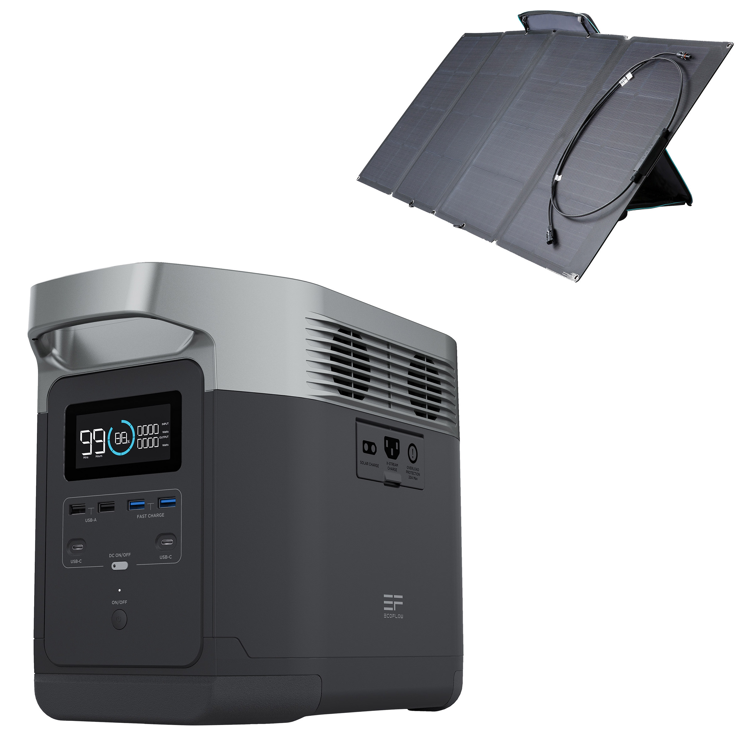 EcoFlow DELTA and 160W Solar Panel Bundle | Costco