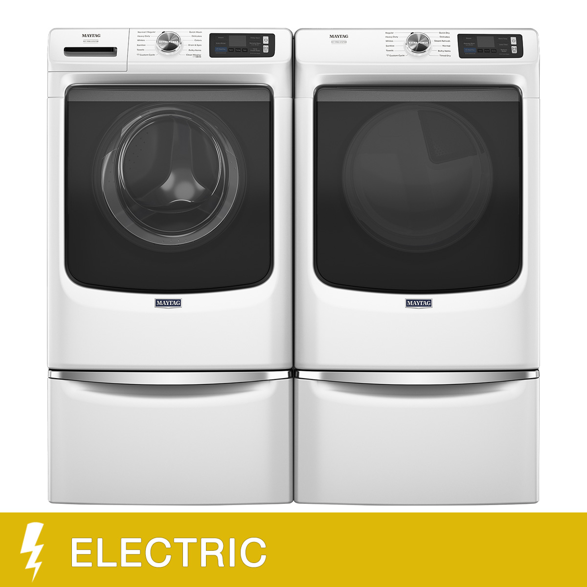 Maytag Laundry Bundle 5.8 cu ft. Front Load Washer and 7.4 cu ft ...