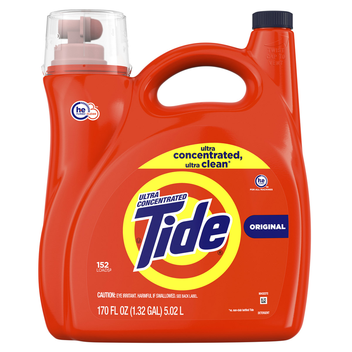 Tide Ultra Concentrated Liquid Laundry Detergent, 152 Loads, 170 fl oz ...