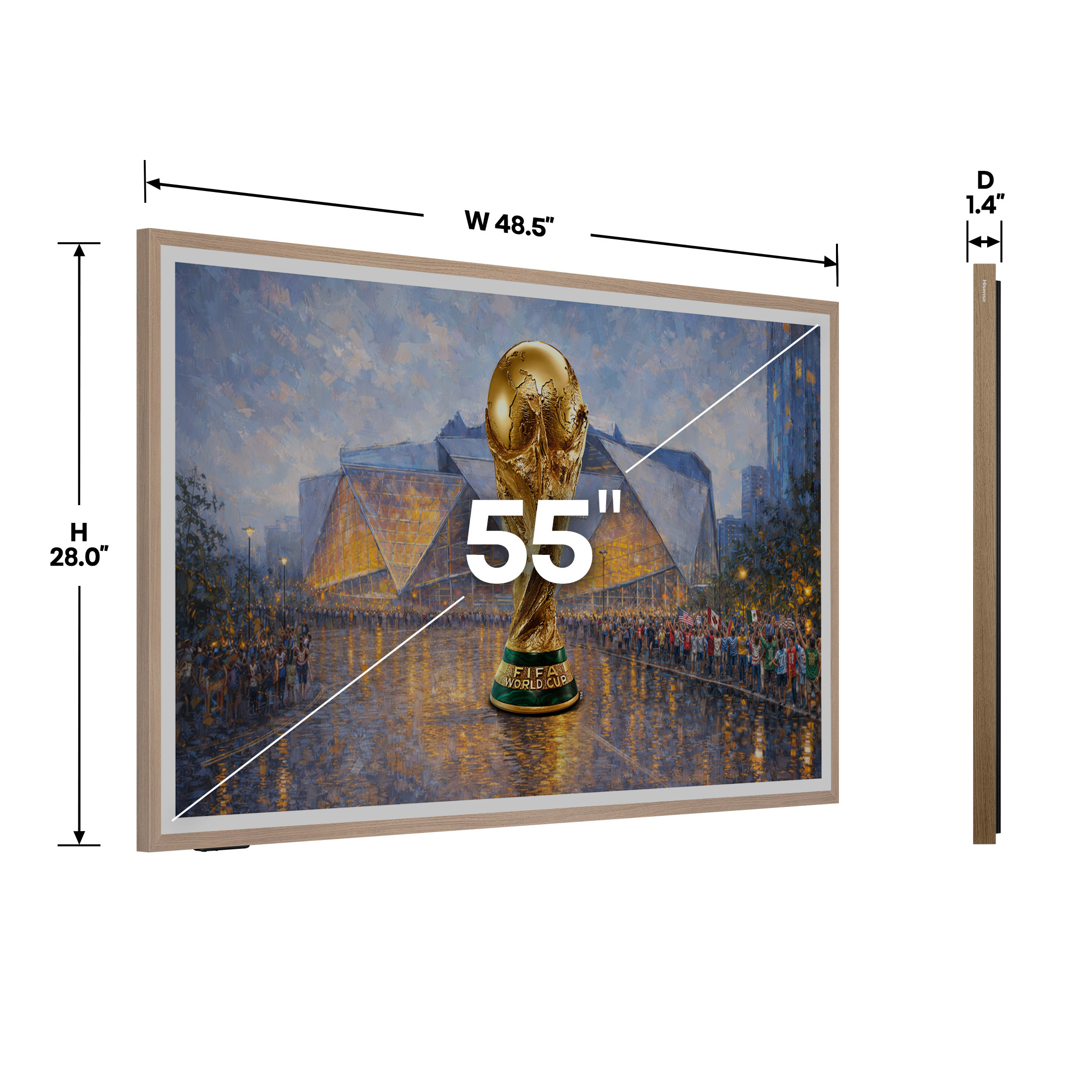 Hisense 55" Class - Canvas Series - 4K UHD QLED TV | Costco