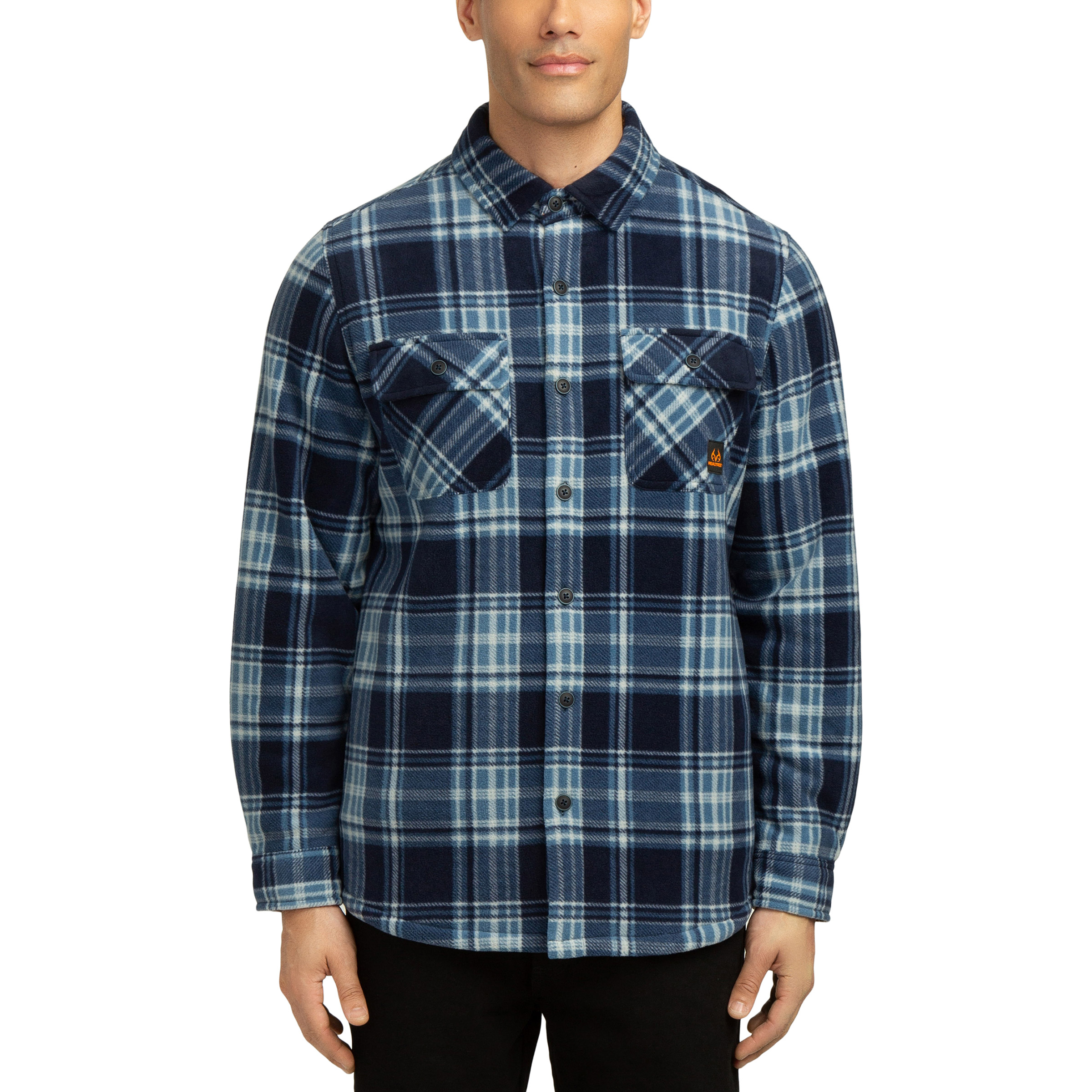 Realtree Men's Long Sleeve Sherpa Lined Shirt Jacket | Costco