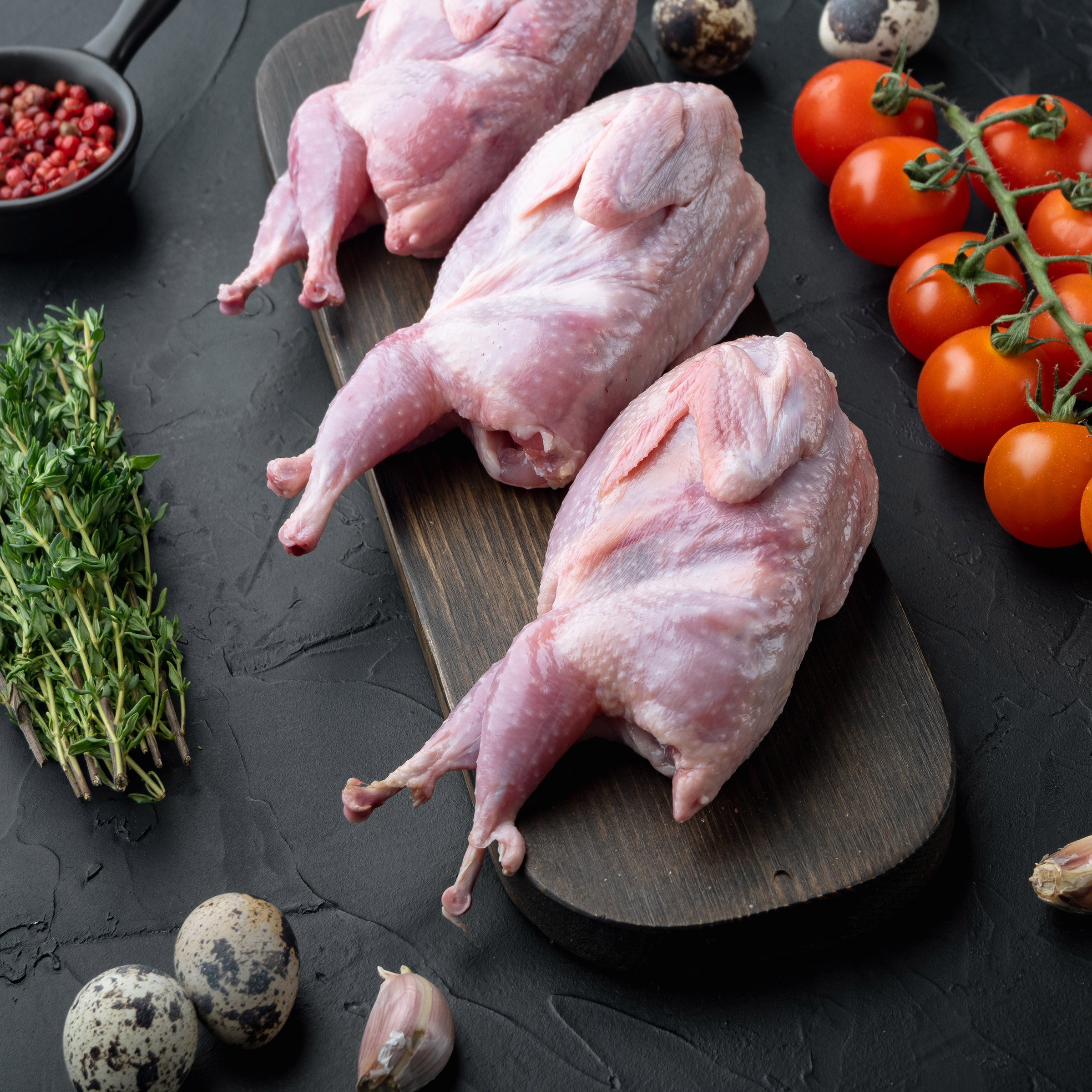 Golden Jumbo Quail, (6/4.3 Oz. Quail Per Tray), 6 Total Trays, 9.75 Lbs ...