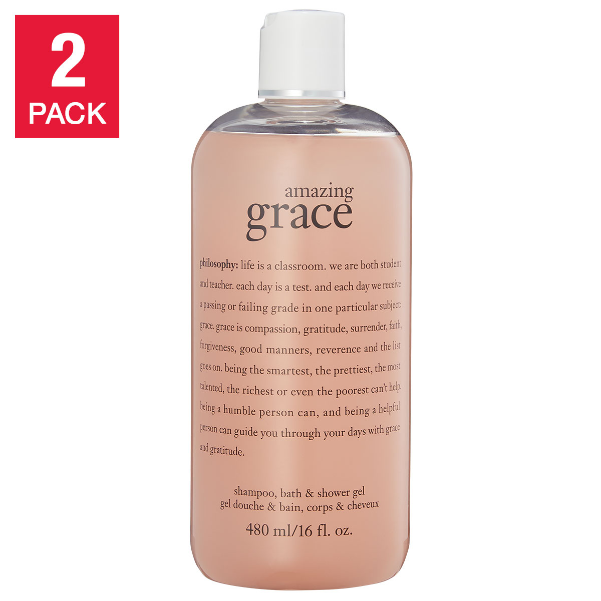 Philosophy Amazing Grace Shampoo, Bath & Shower Gel Twin Pack, 16.0 fl ...