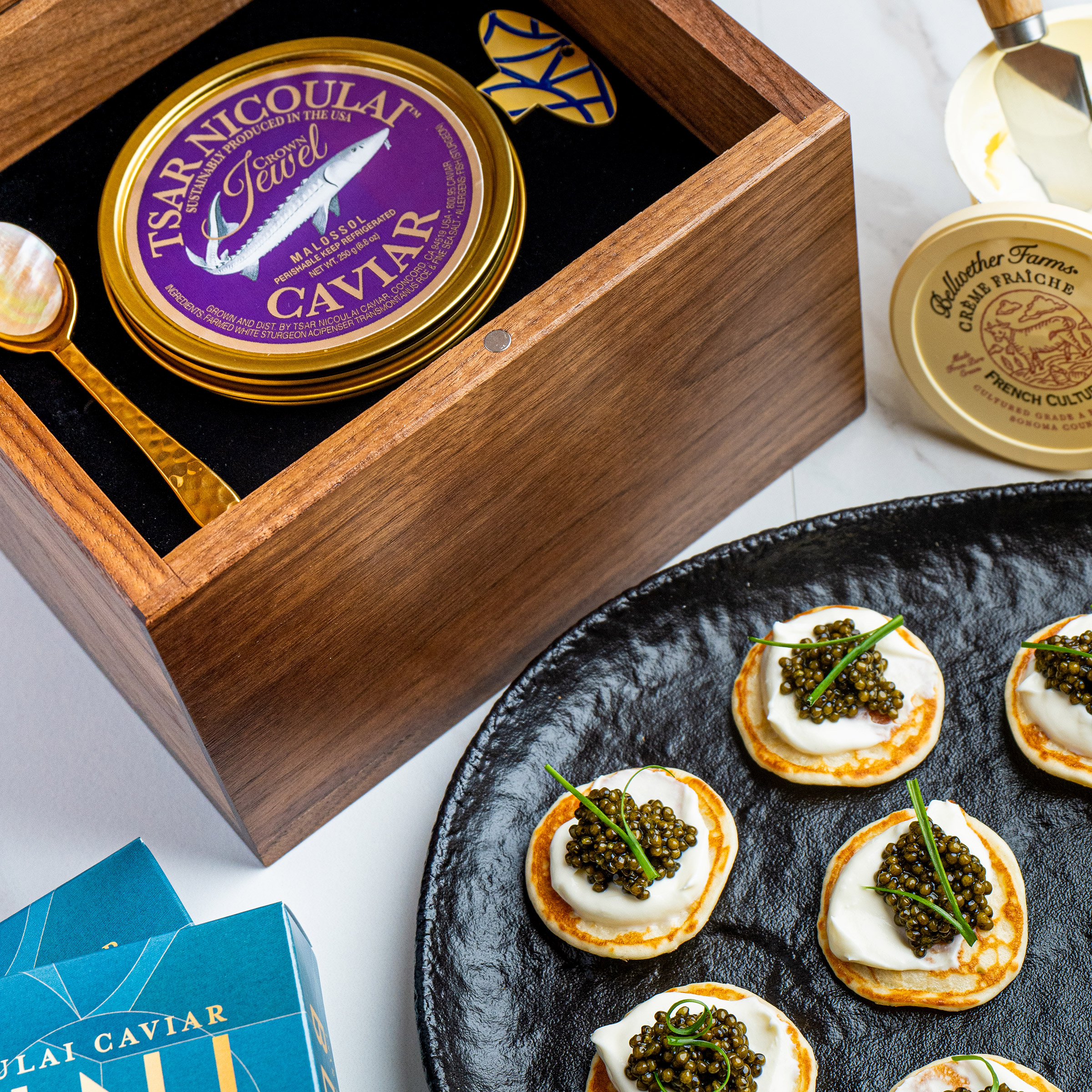 Tsar Nicoulai Caviar Limited Edition Crown Jewel Gift Set | Costco