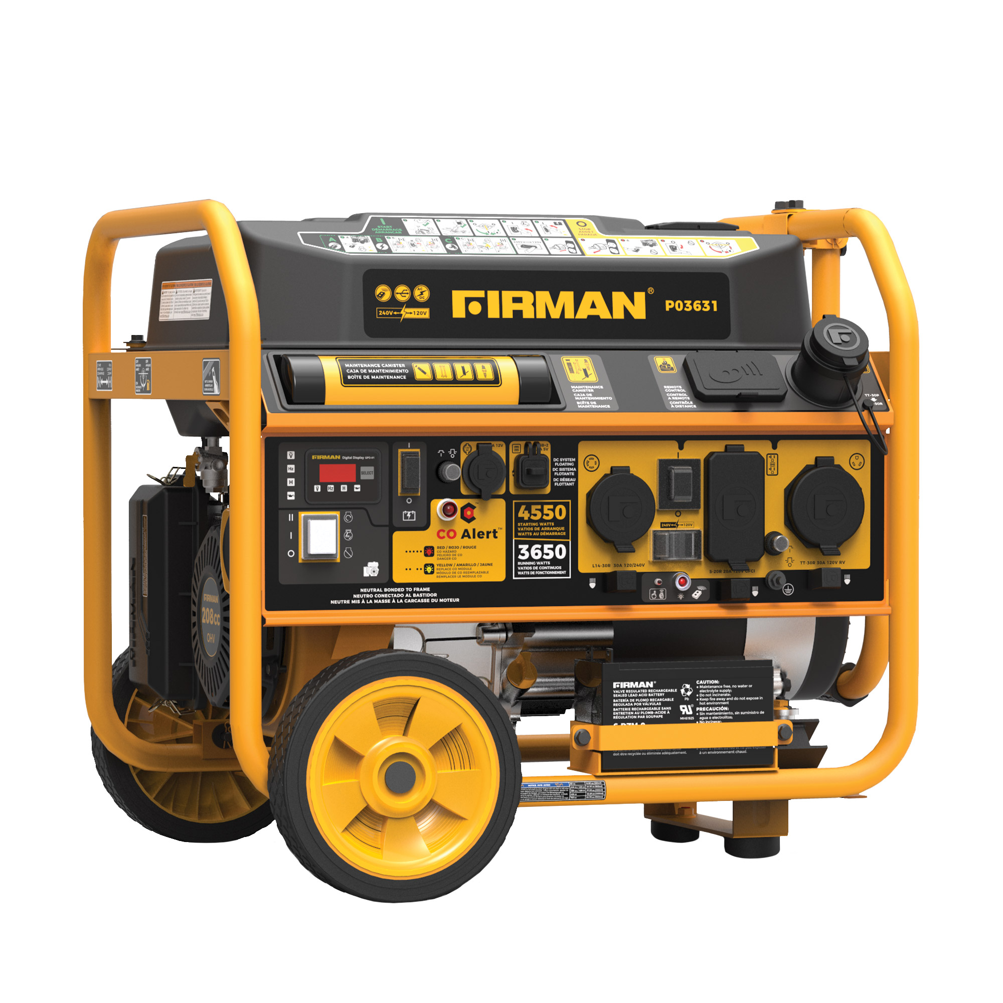 Firman 3,650W Running / 4,550W Peak Gasoline Powered Generator | Costco