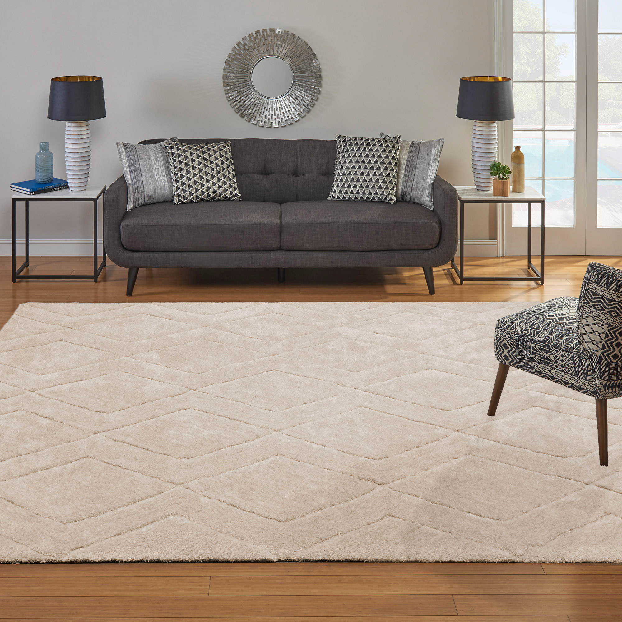 Soft Step Shag Rug, Ivory | Costco