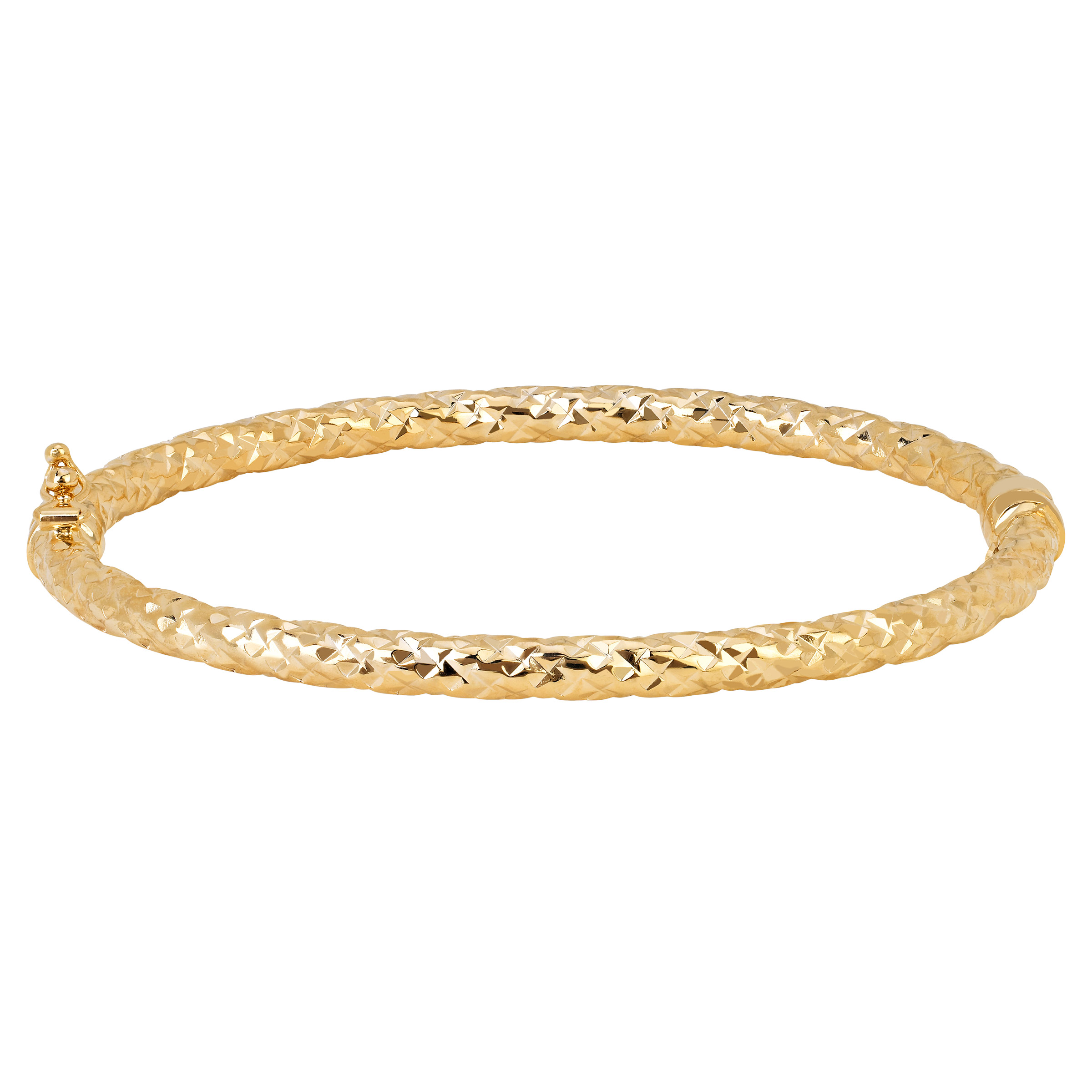 Braided Design Bangle in 18kt Yellow Gold | Costco