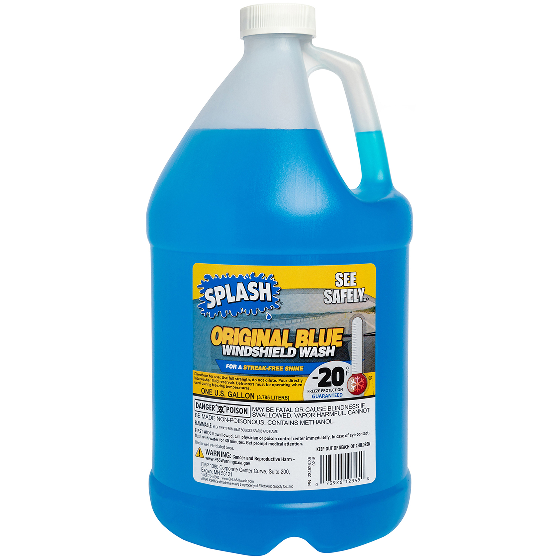 Splash Original Blue Windshield Wash, 1 Gallon, 6 ct | Costco