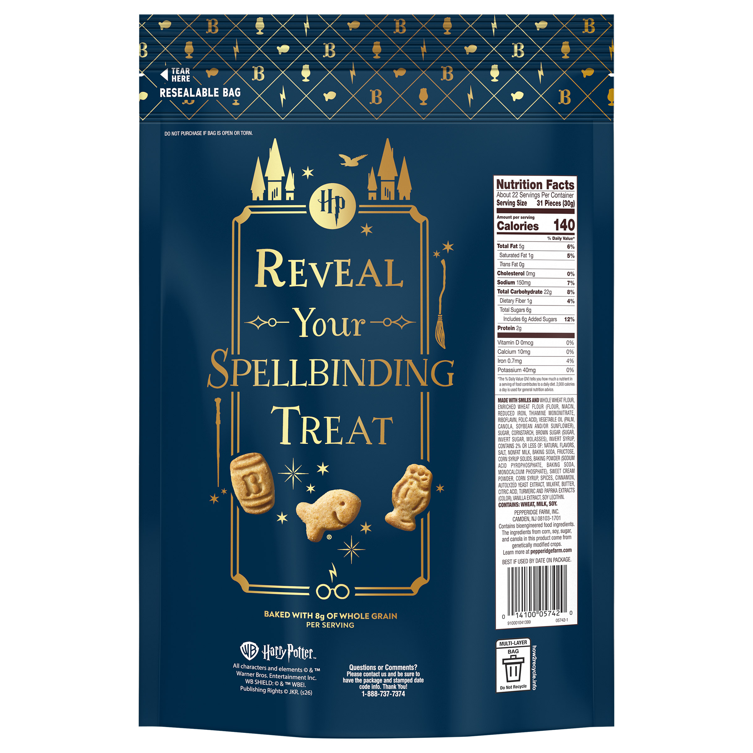 Goldfish Harry Potter Butterbeer Baked Graham Crackers, 24 oz | Costco