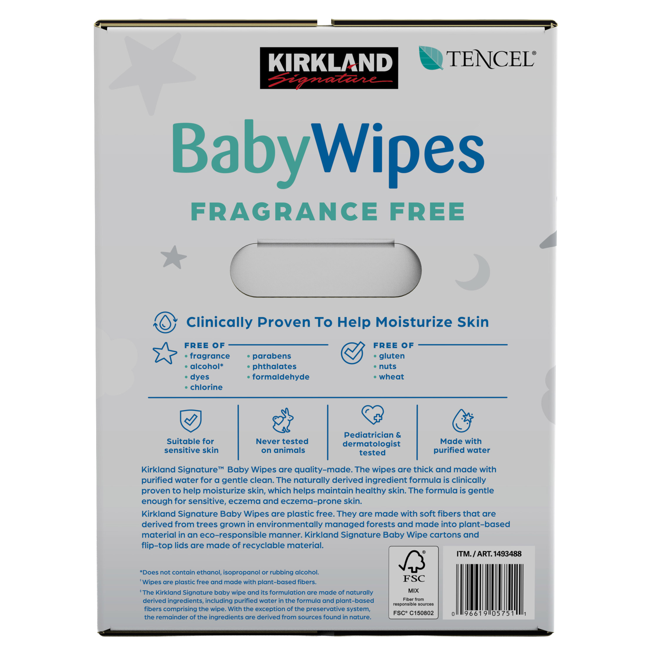 Kirkland Signature Baby Wipes Fragrance Free, 900-count | Costco